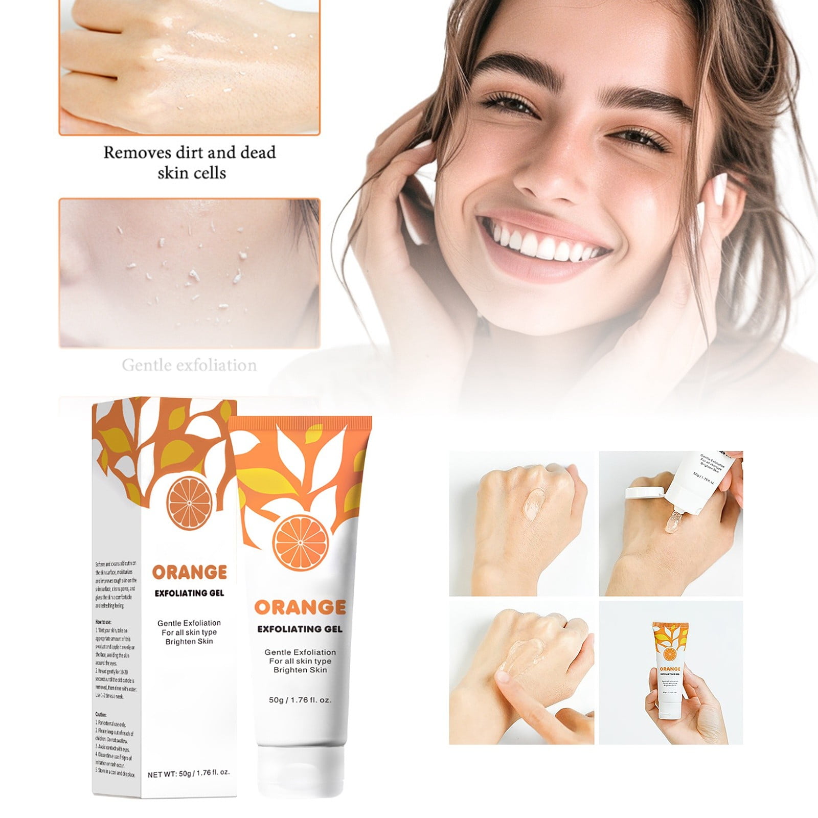Face Skincare, Exfoliating And Gel Facial Cleansing And Exfoliation ...