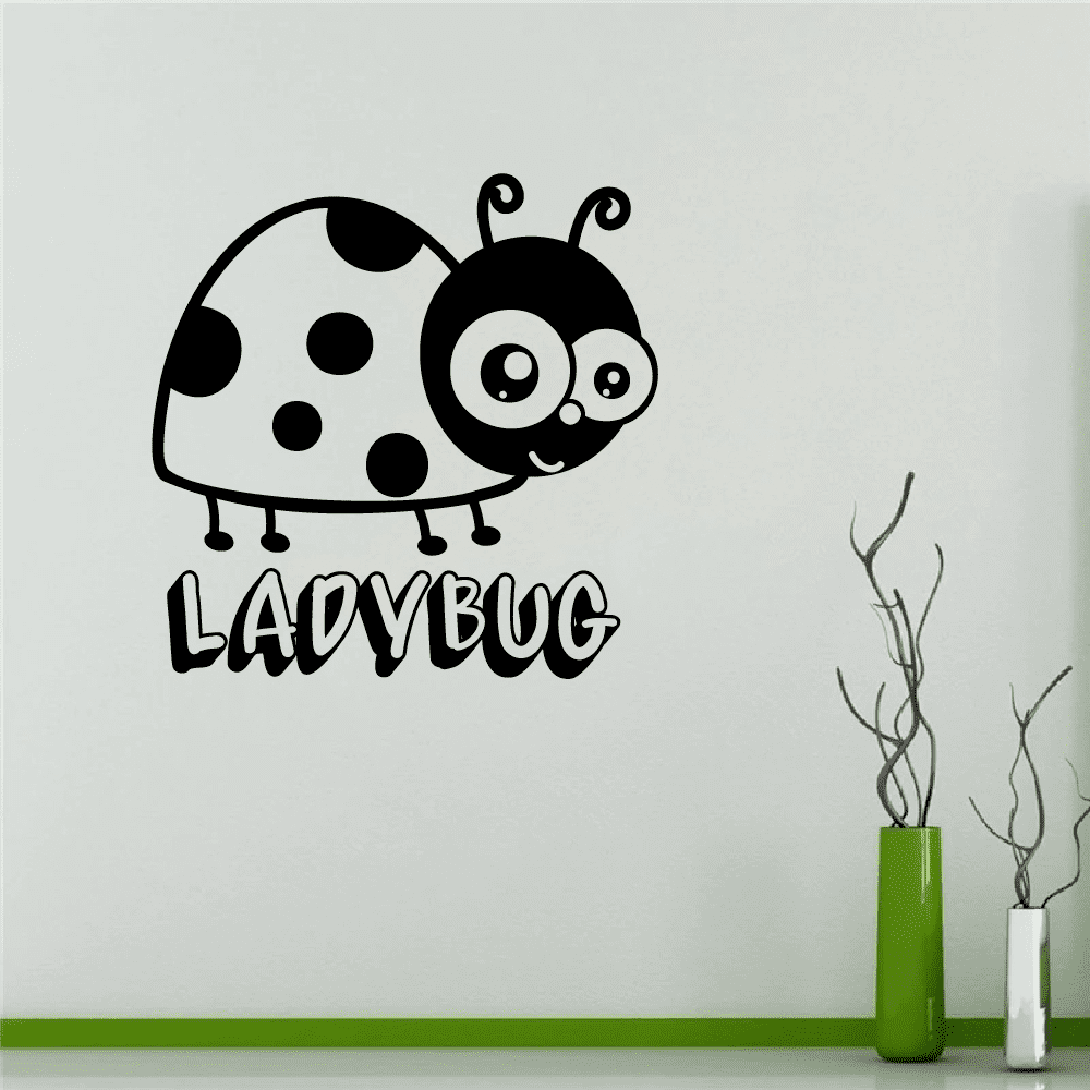 Face Smile Ladybug Ladybugs Lady Bug Bugs Cute Animal Insect Vinyl ...