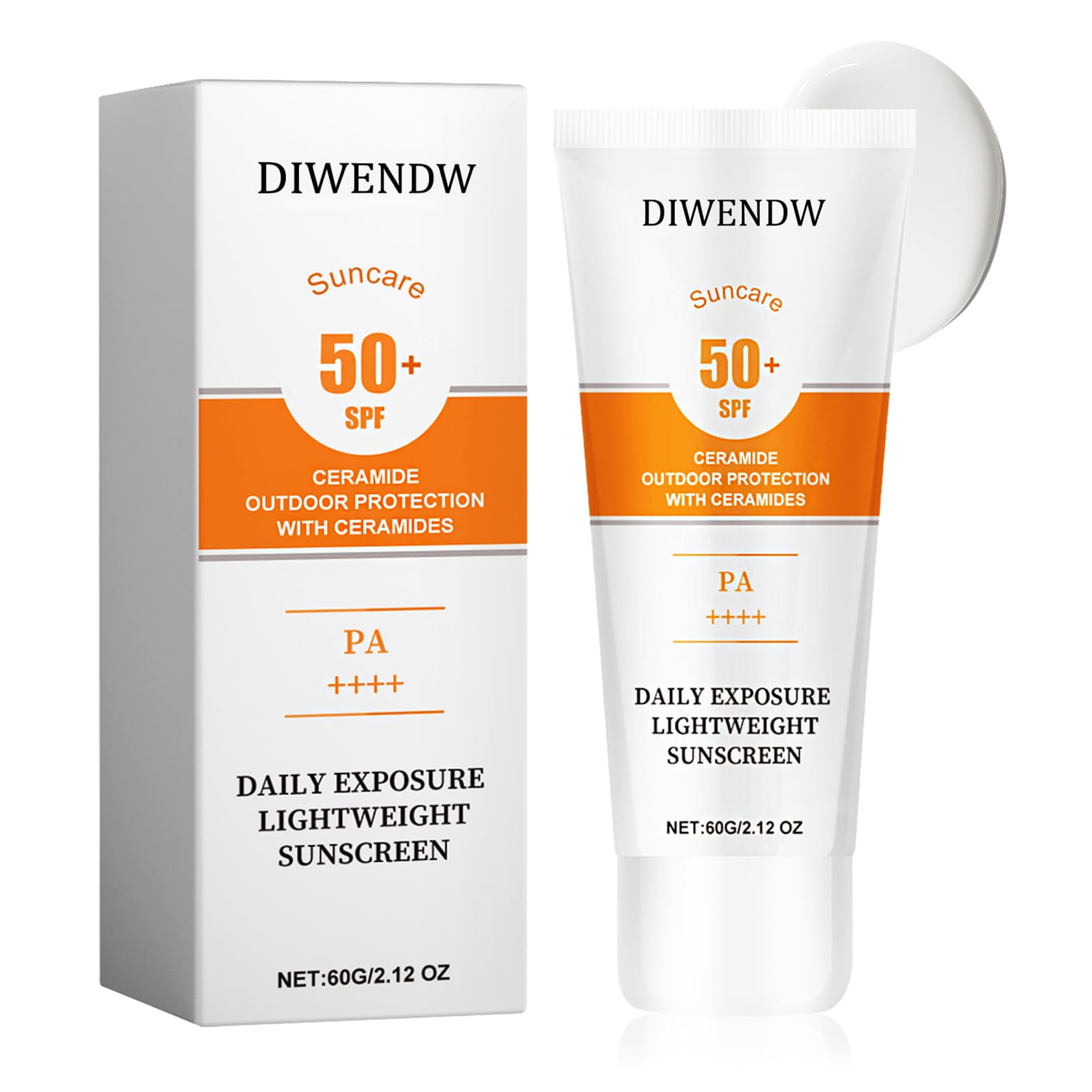 Face Sunscreen SPF 50+ BCA3 PA++++,Non Greasy Sunscreen Cream for Face ...
