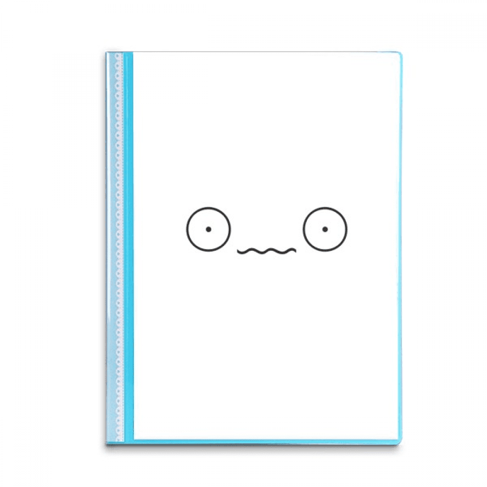 Face Surprised And Afraid Expression Book Sheet Protectors Portfolio ...