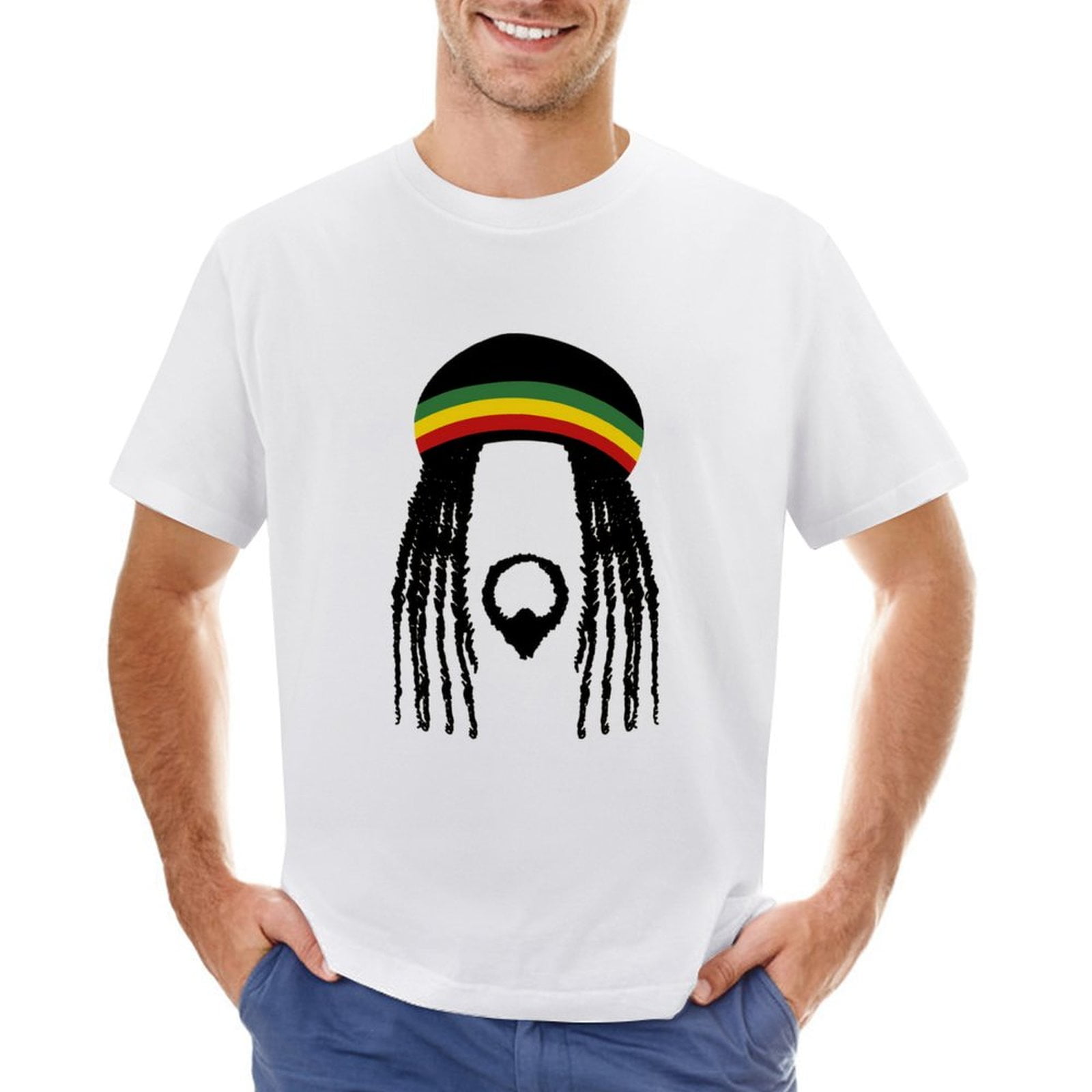 Face Symbol of A Man with Dreadlocks Hairstyle for Rastafarian And ...