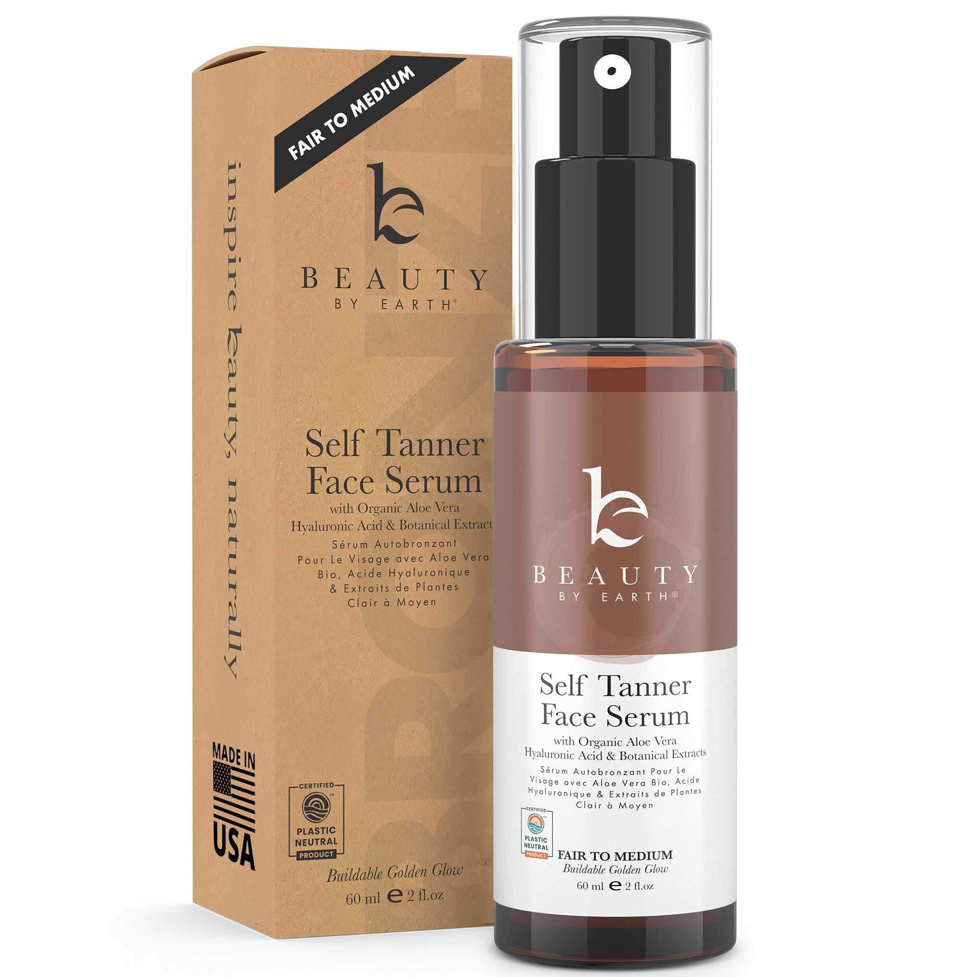 Face Tanner Serum - USA HYZ01 Made with Natural & Ingredients, Sunless ...