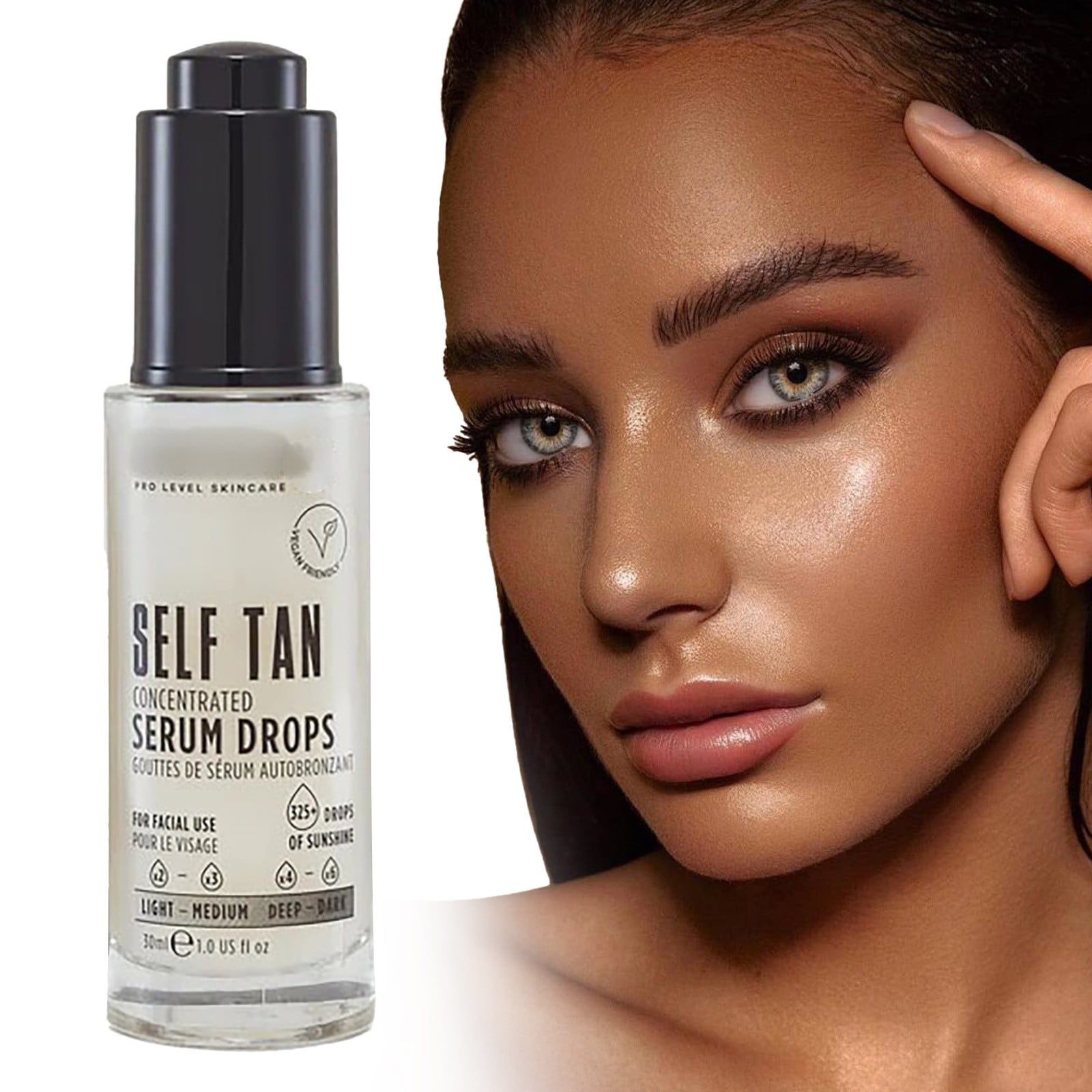 Face Tanning Drops Self Tanning (30Ml) Self Tanning to Skin Glow ...