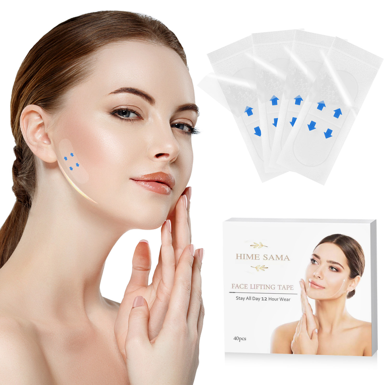 Face Tape, Invisible Face Lifter Tape,Instant Face Tape,Facelift Tape ...