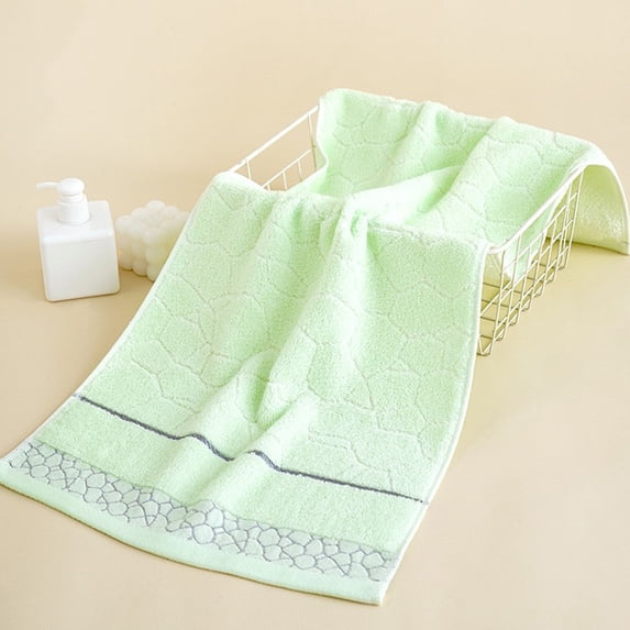 Face Towel Bath Towel, Soft Absorbent Cotton, Plain Color Design, Quick ...