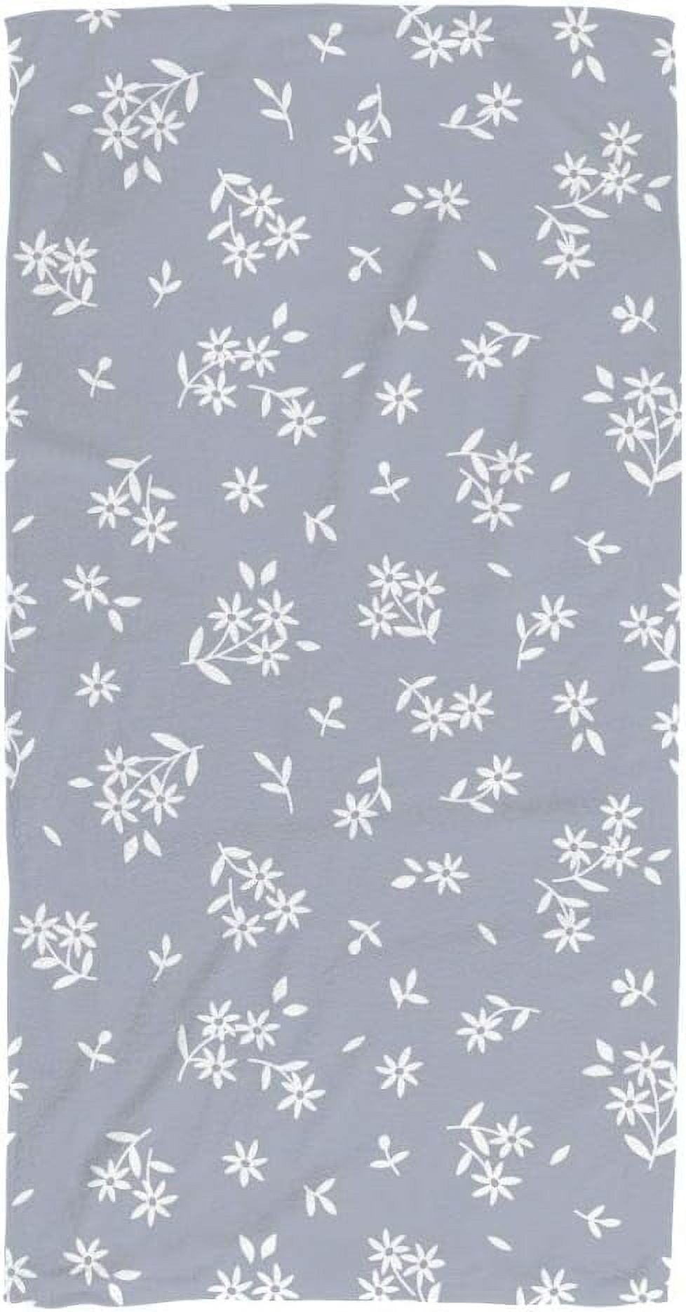 Face Towel Hand Cloth Terry Towels Washcloth Elegant Small White Flower ...