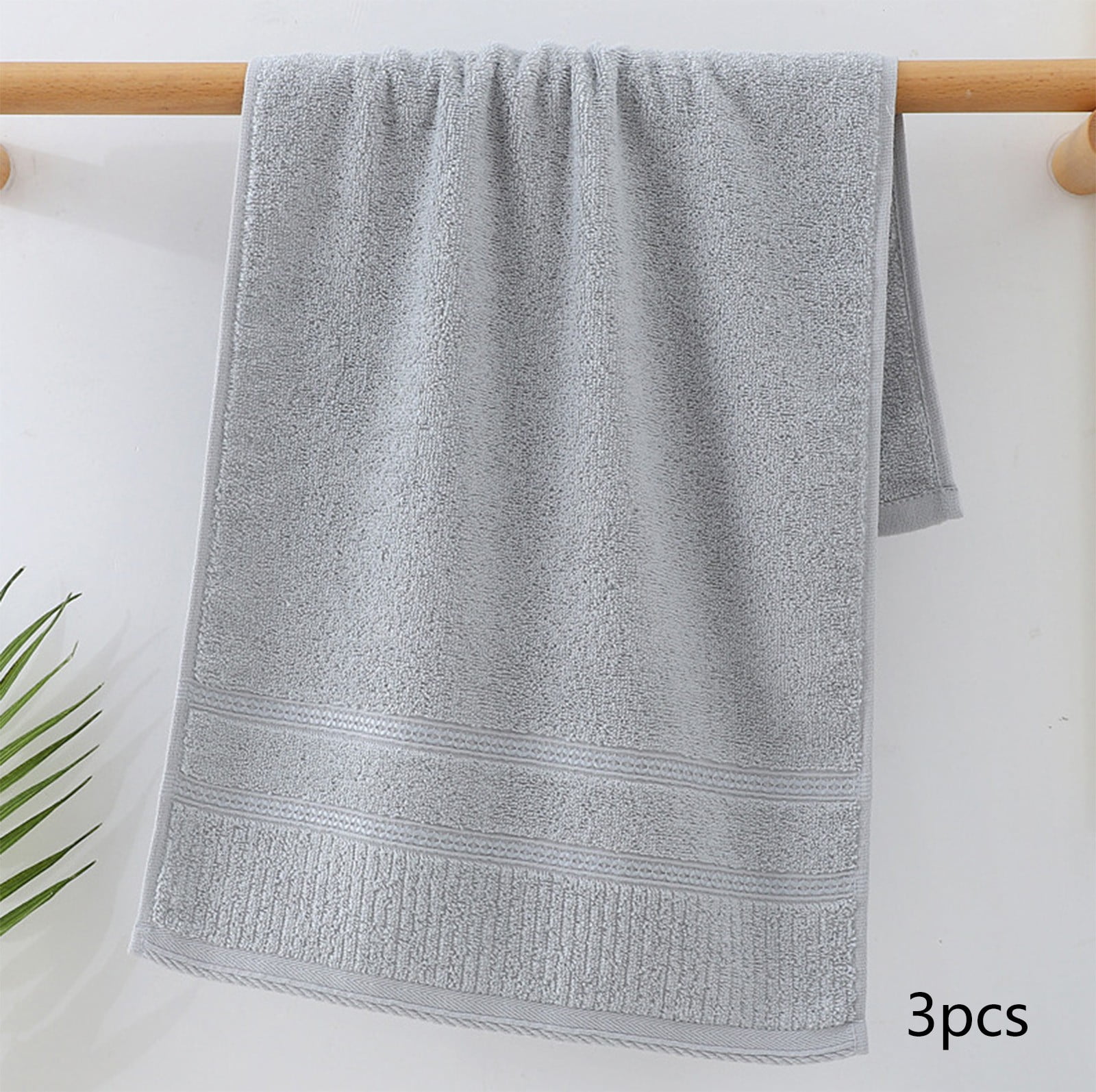 Face Towels 3-Pack 100% Natural Soft & Absorbent Washcloths 28.35x13.39 ...