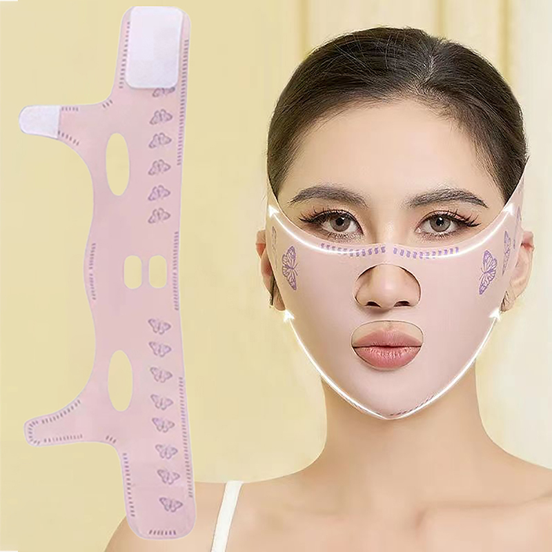 Face V Shaper Facial Slimming Bandage Relaxation Lift Up Belt Shape Lift Reduce Double Chin Face ...