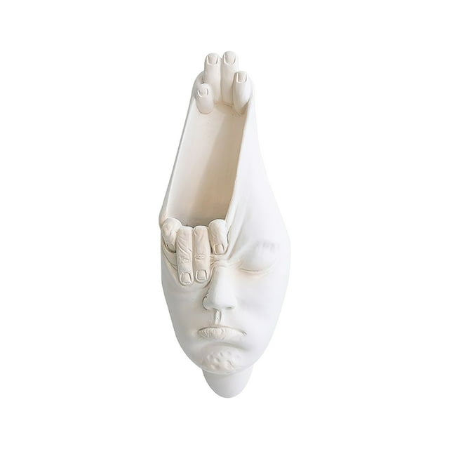 Face Wall Planters For Indoor Outdoor Plants,Wall Mounted Face Flower ...