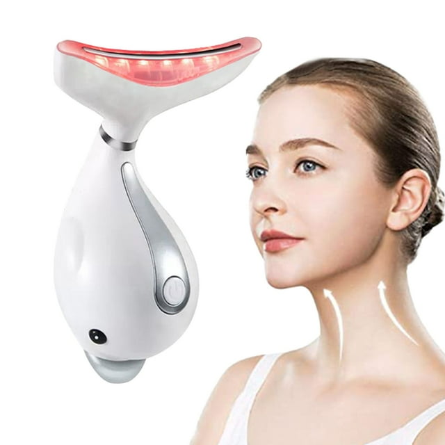 Face and Neck Massager,7 Color LED Facial Beauty Device,Portable Skin ...