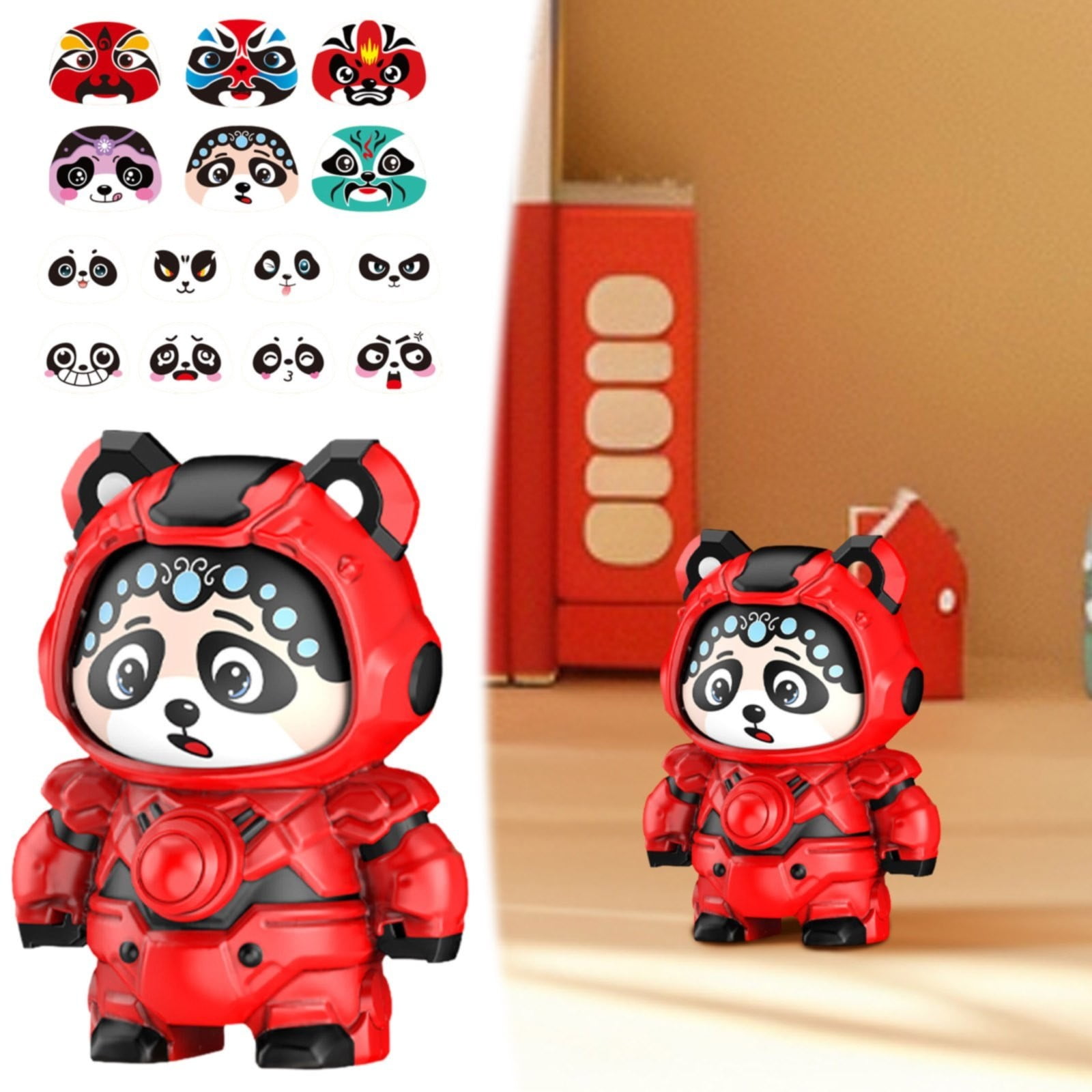 Face changing Panda Doll Red--Creative Changing Panda Doll Toy Sichuan ...