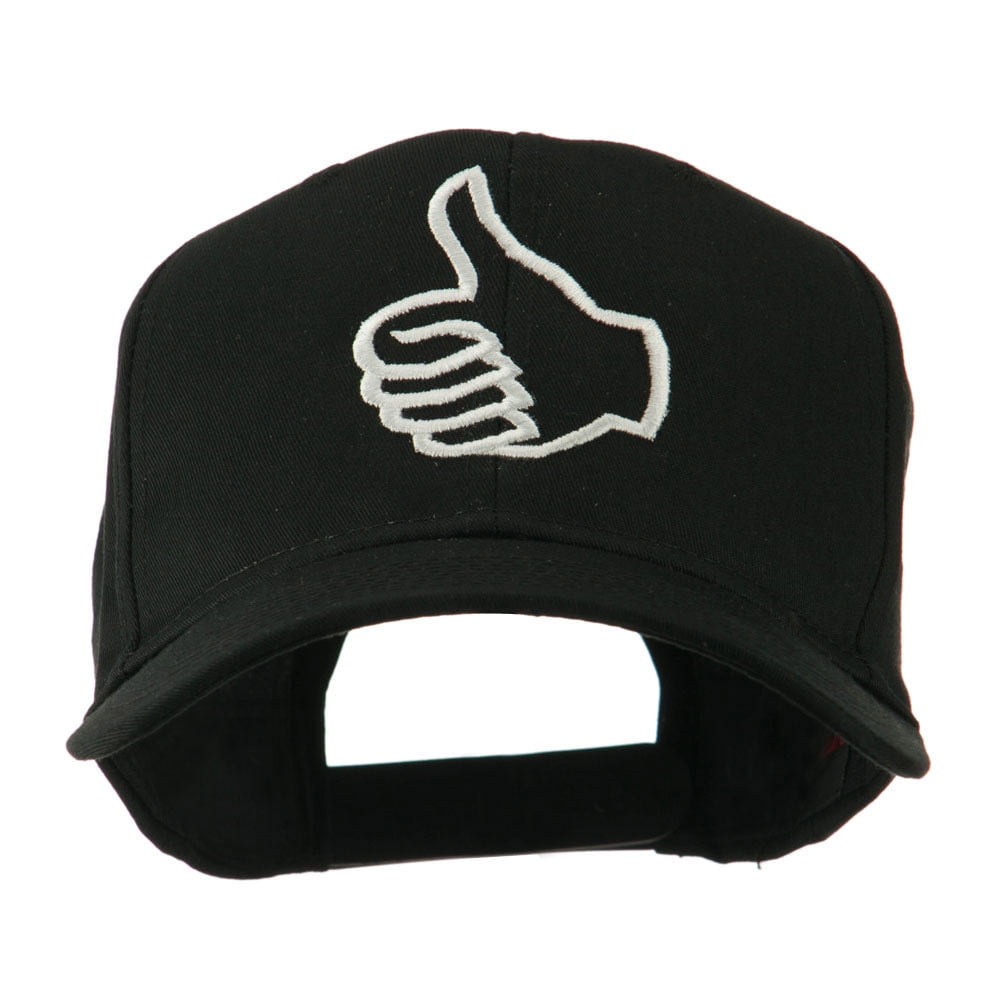 Facebook Thumbs Up Embroidered Cap - Black OSFM - Walmart.com