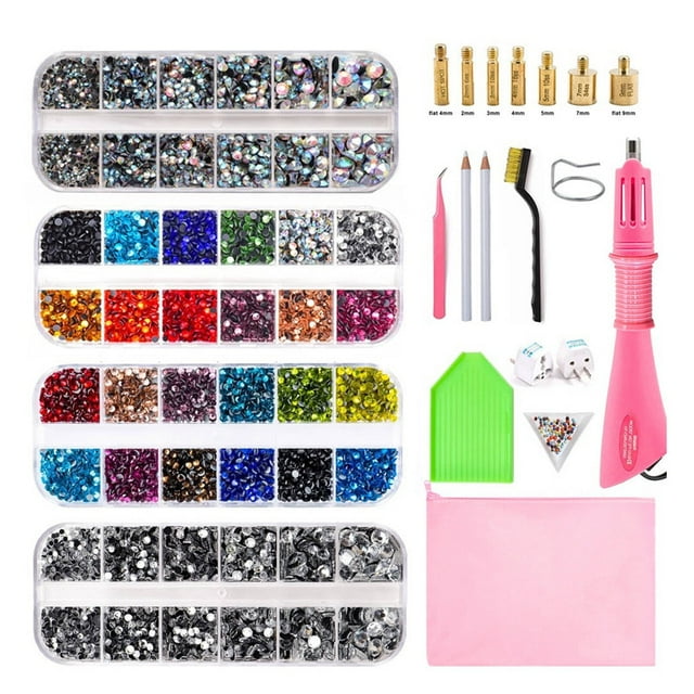 Facega Bedazzler Kit With Rhinestones Includes Tweezers And Pencils ...
