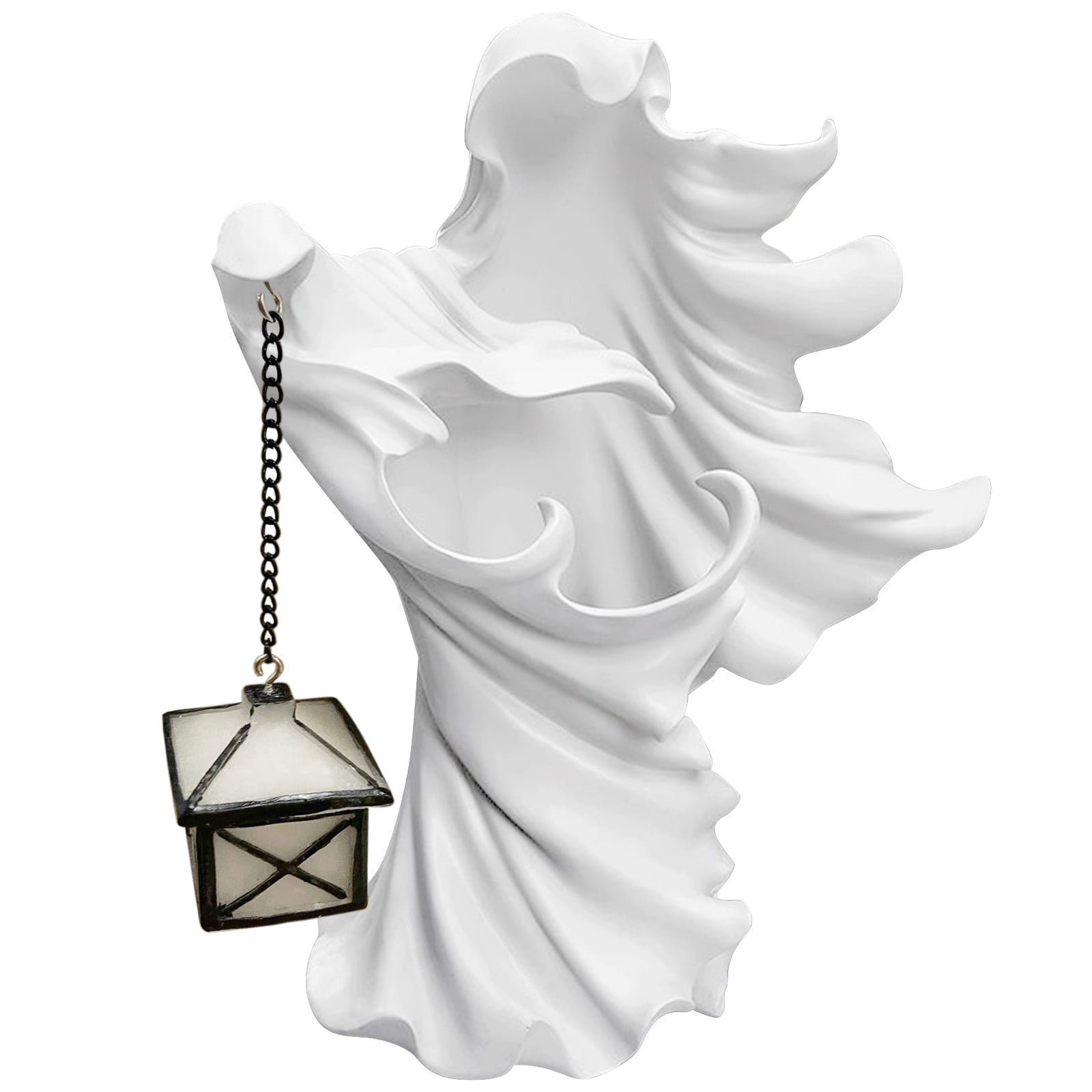 Faceless Ghost Sculpture Halloween Ghoul Resin Sculpture Decoration ...