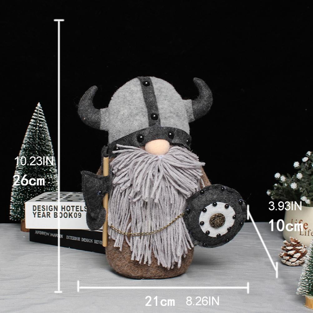 Faceless Gnome Plush Doll Knight Dwarf Viking Gladiator Figurine Table ...