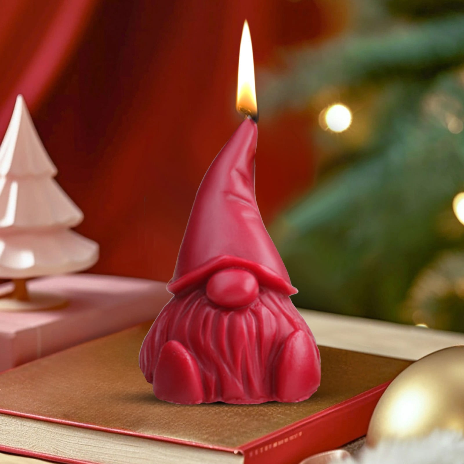 Faceless Santa Claus Silicone Candle Molds Christmas Dwarf Candle Mold ...