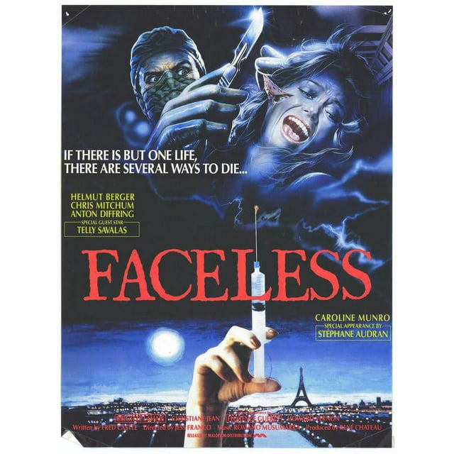 Faceless - movie POSTER (Style A) (11" x 17") (1988) - Walmart.com