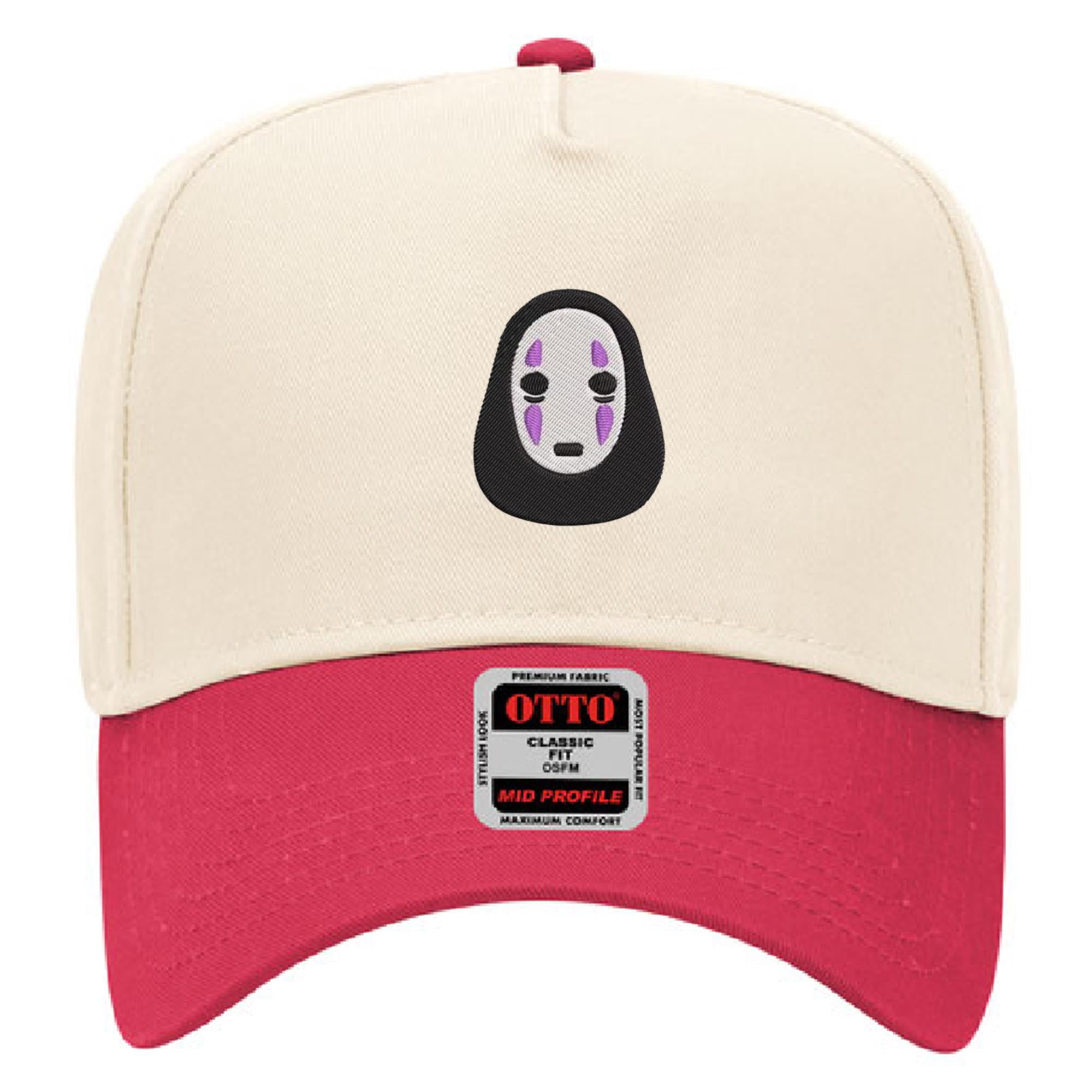 Faceless spirit anime embroidered mid profile unisex baseball hat ...