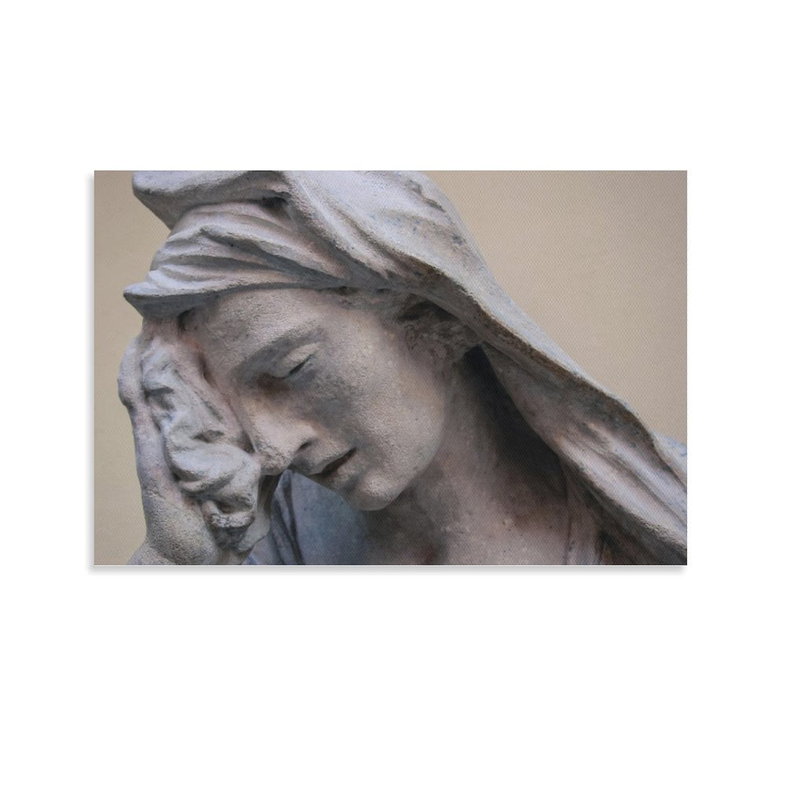 Facepalm Statue Gray Sadness Canvas Art Poster And Wall Art Picture ...