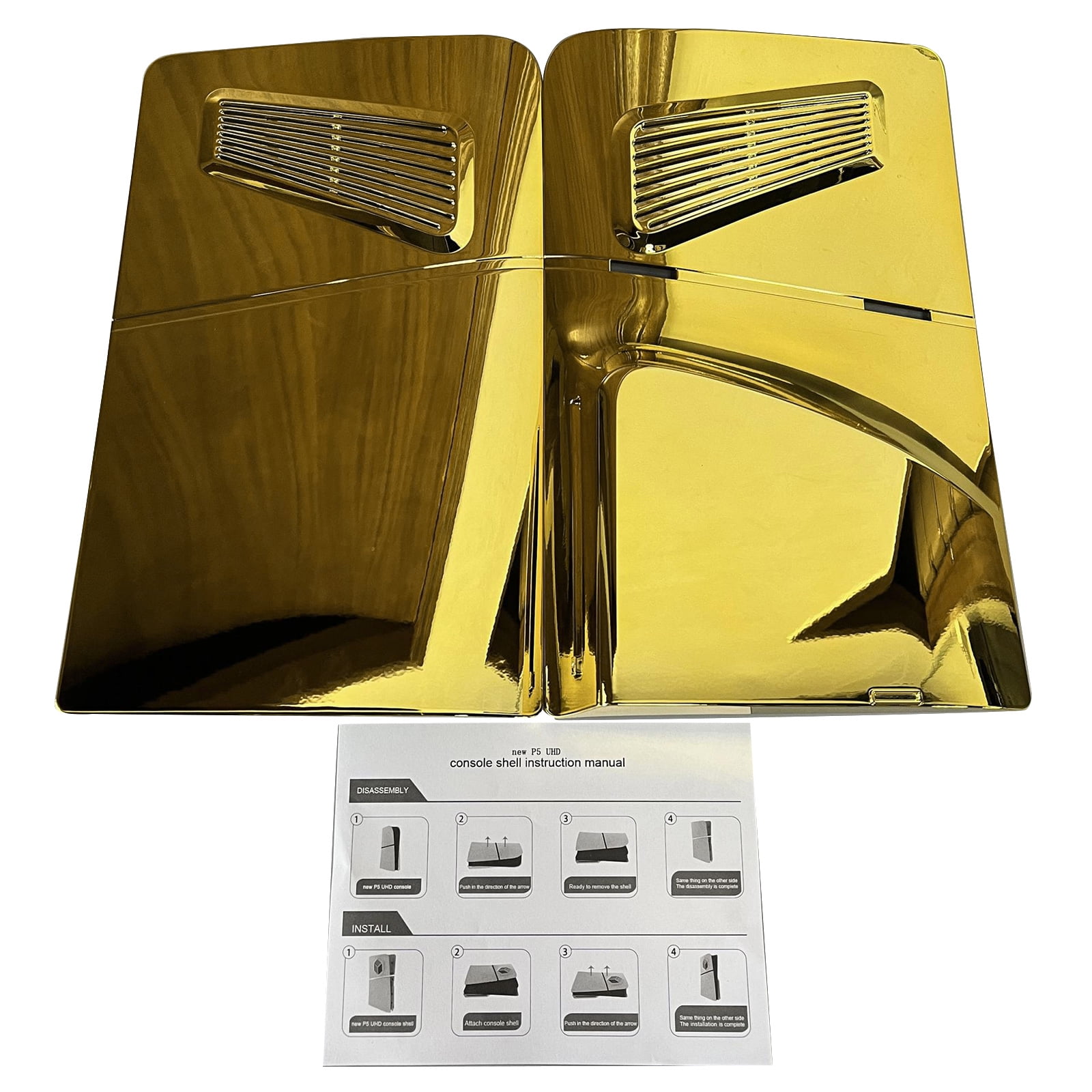 Faceplate Cover Plate with Vent Game Console Host Protective Panel Hard ...