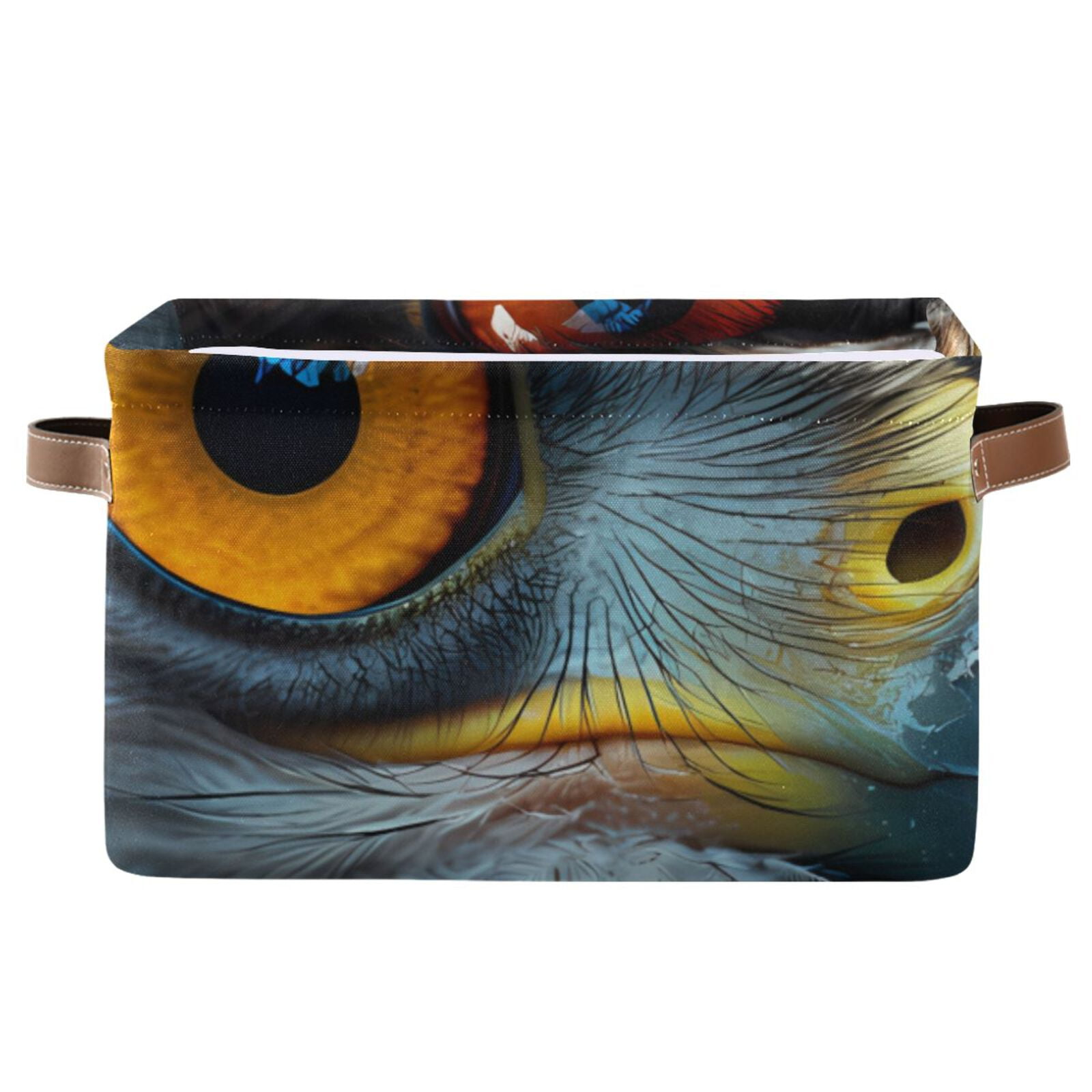 Faces Owls Storage Bins Baskets With Handles Storage Box Clothes ...