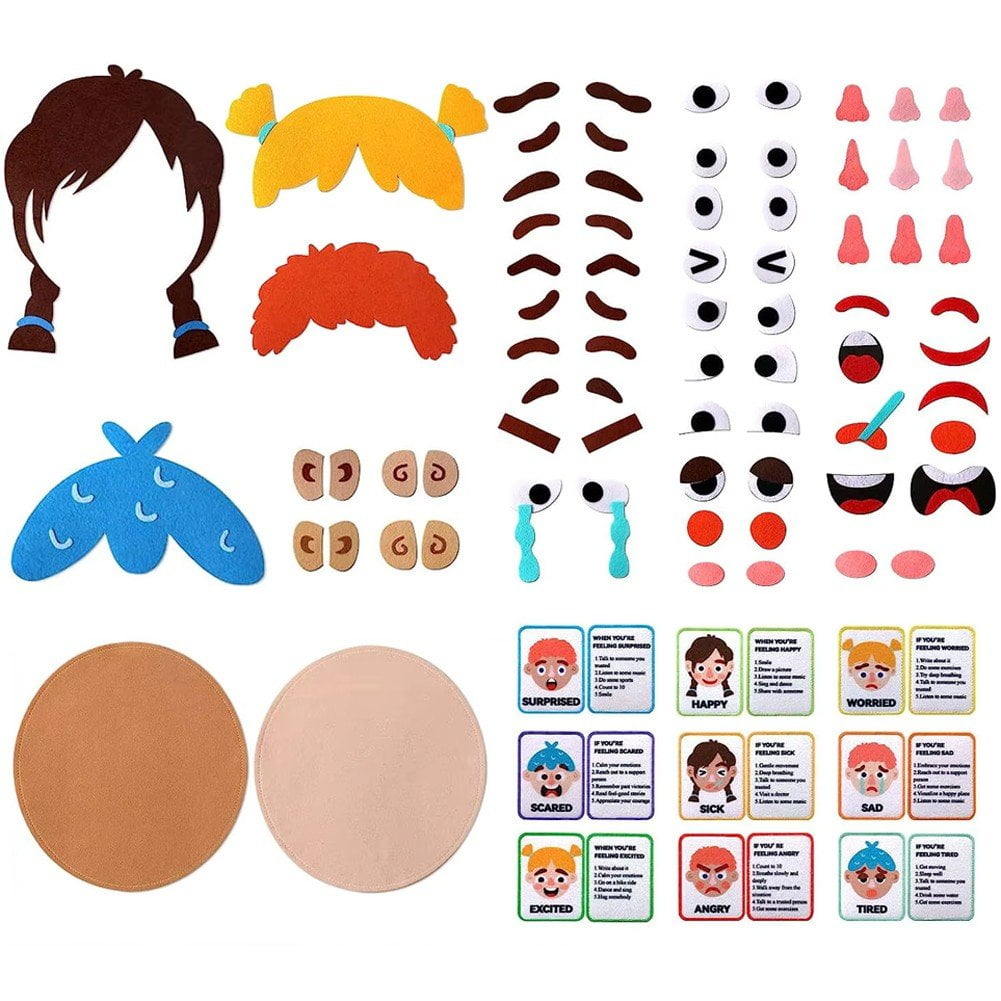 Faces and Feelings Connection Game - 9 Emotion Cards for Social ...