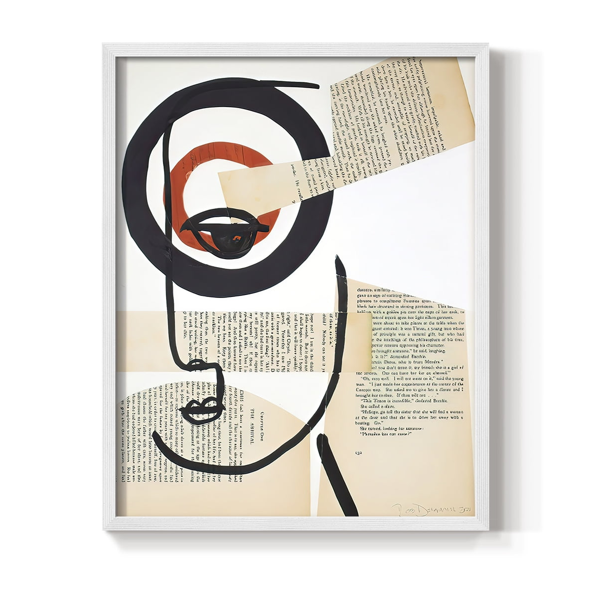 Faces of A Century I in Paper Solid Wood 22 x 28 Framed Print - Walmart.com