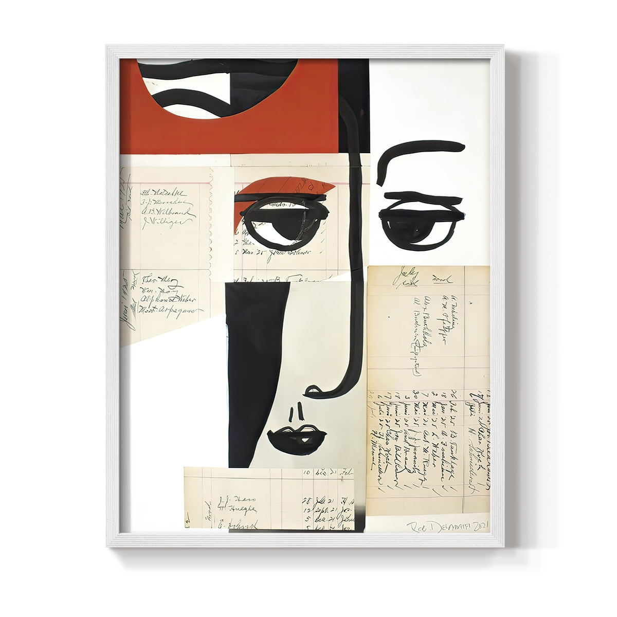 Faces of A Century III in Paper Solid Wood 16 x 20 Framed Print ...