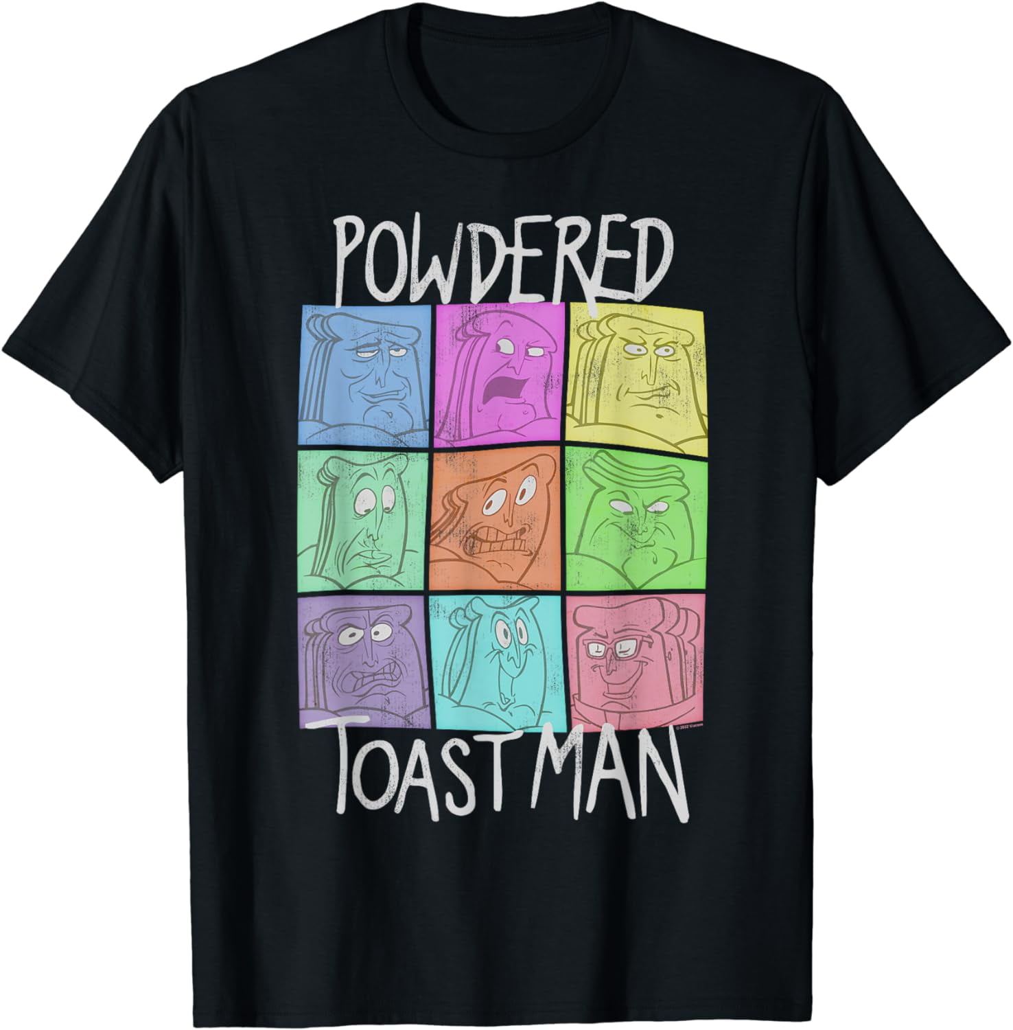 Faces of Powdered Toast Man T-Shirt - Walmart.com