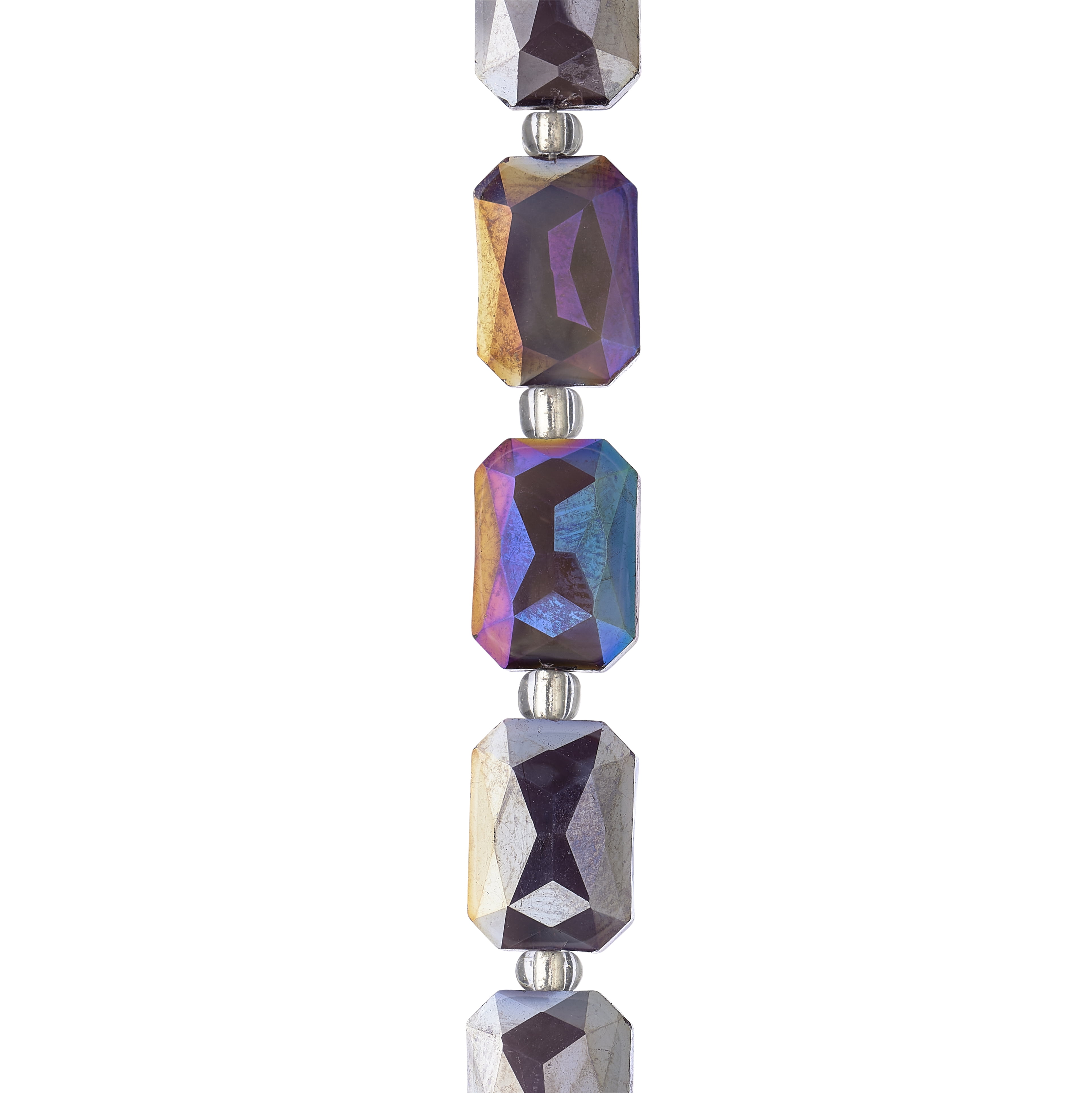 Faceted Glass Rectangle Beads - 14mm by Bead Landing - Walmart.com
