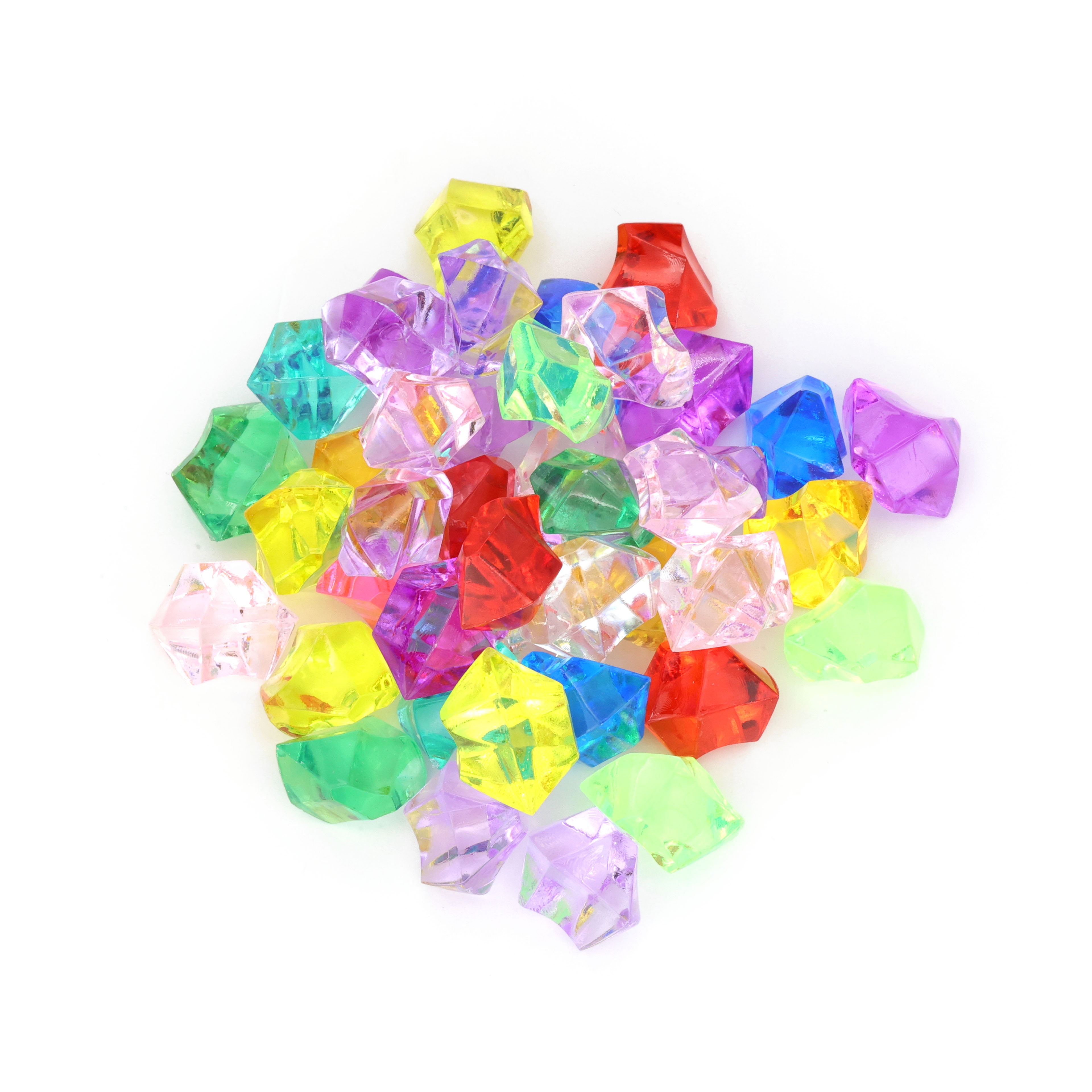 Faceted Mix Gems by Creatology – Assorted Colors & Shapes - Plastic ...