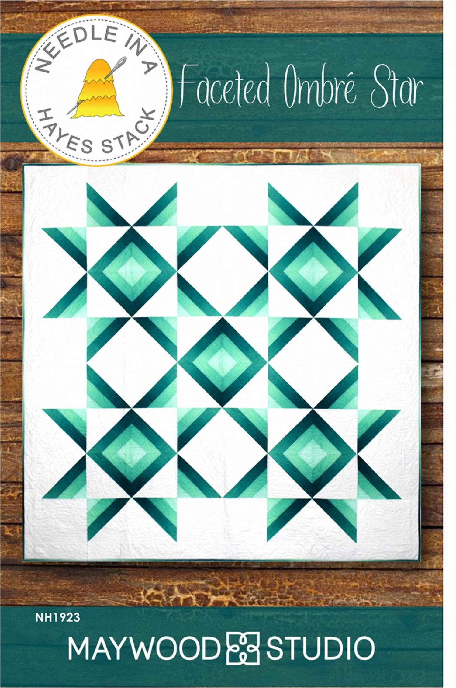 Faceted Ombre Star Quilt Pattern by Needle in a Hayes Stack - Walmart.com