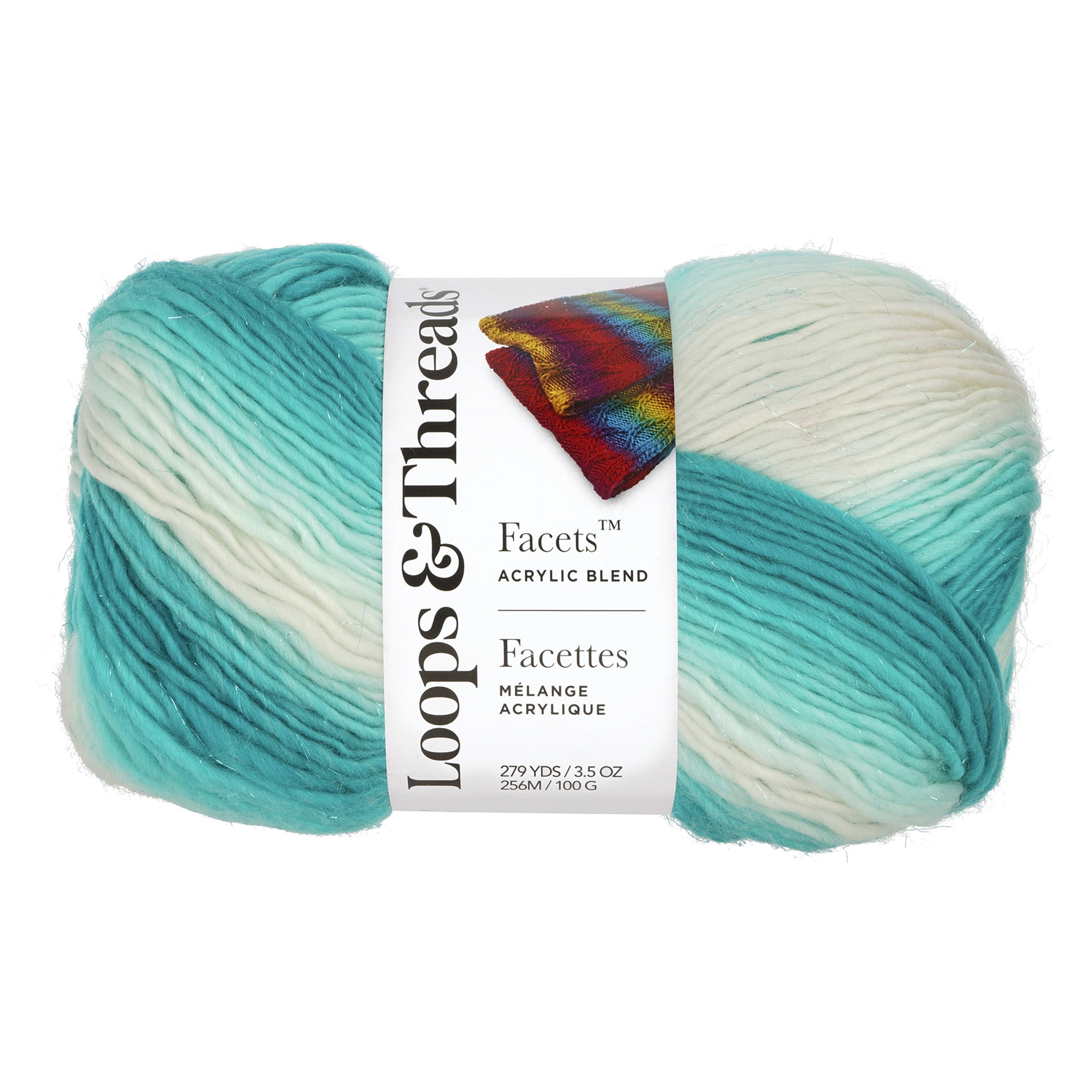 Facets Yarn by Loops & Threads - Yarn for Knitting - Crochet - Weaving ...