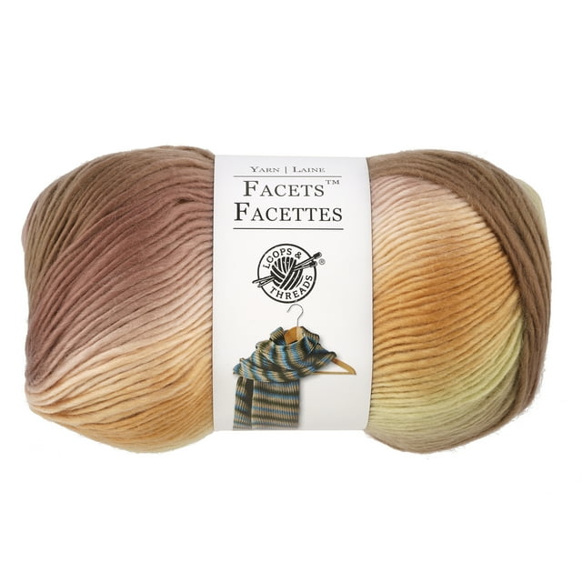 Facets Yarn by Loops & Threads - Yarn for Knitting - Crochet - Weaving ...
