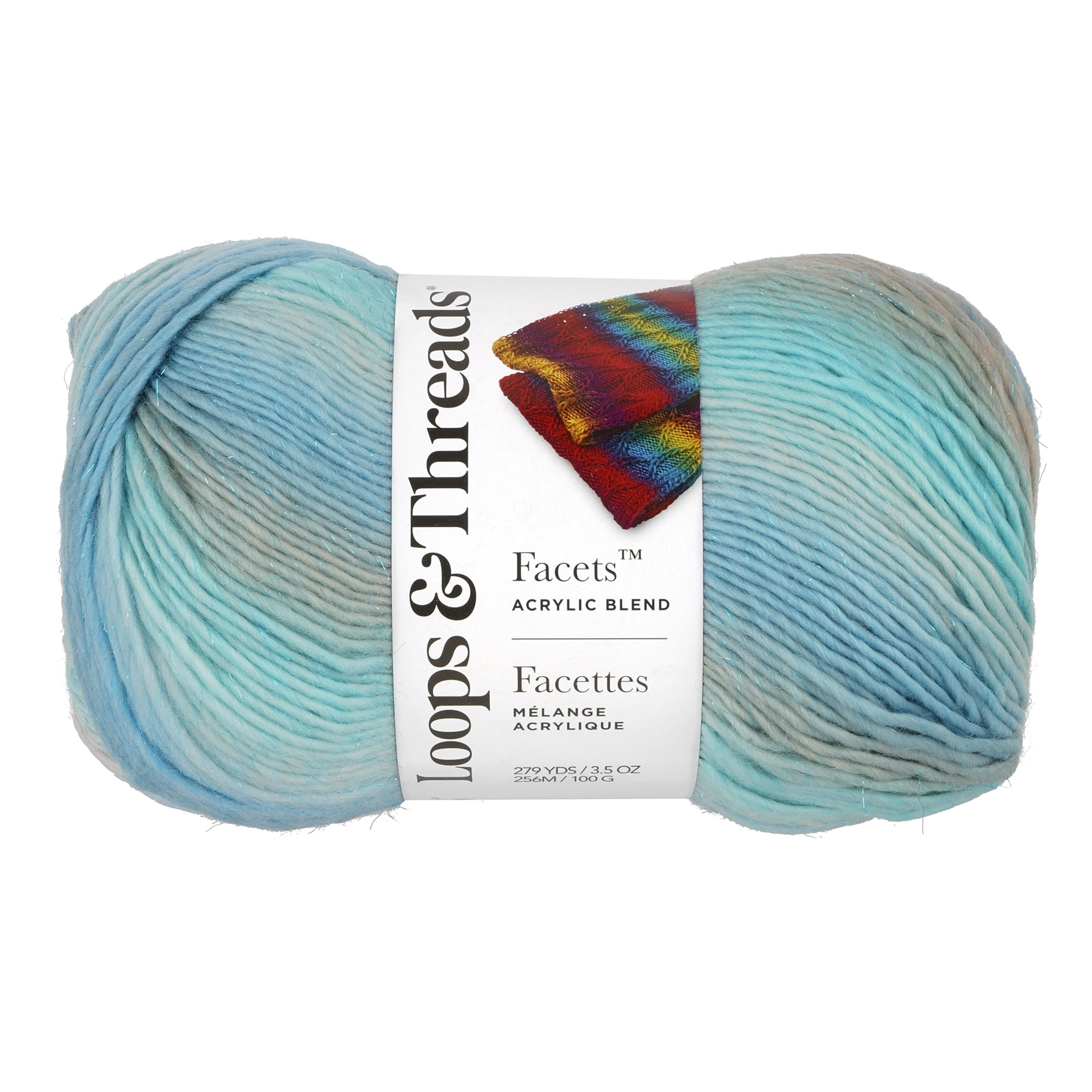 Facets Yarn by Loops & Threads - Yarn for Knitting - Crochet - Weaving ...