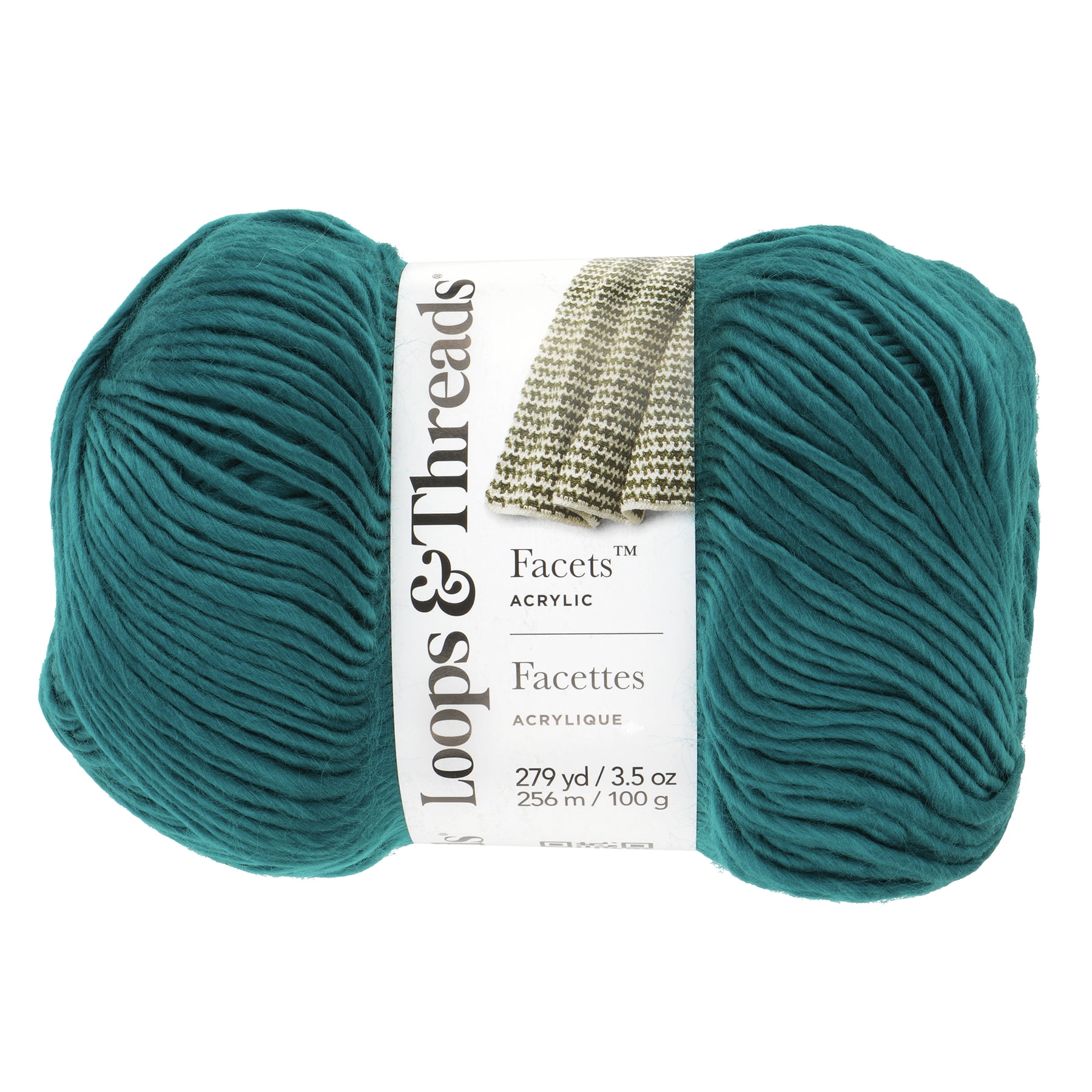 Facets Yarn by Loops & Threads - Yarn for Knitting - Crochet - Weaving ...