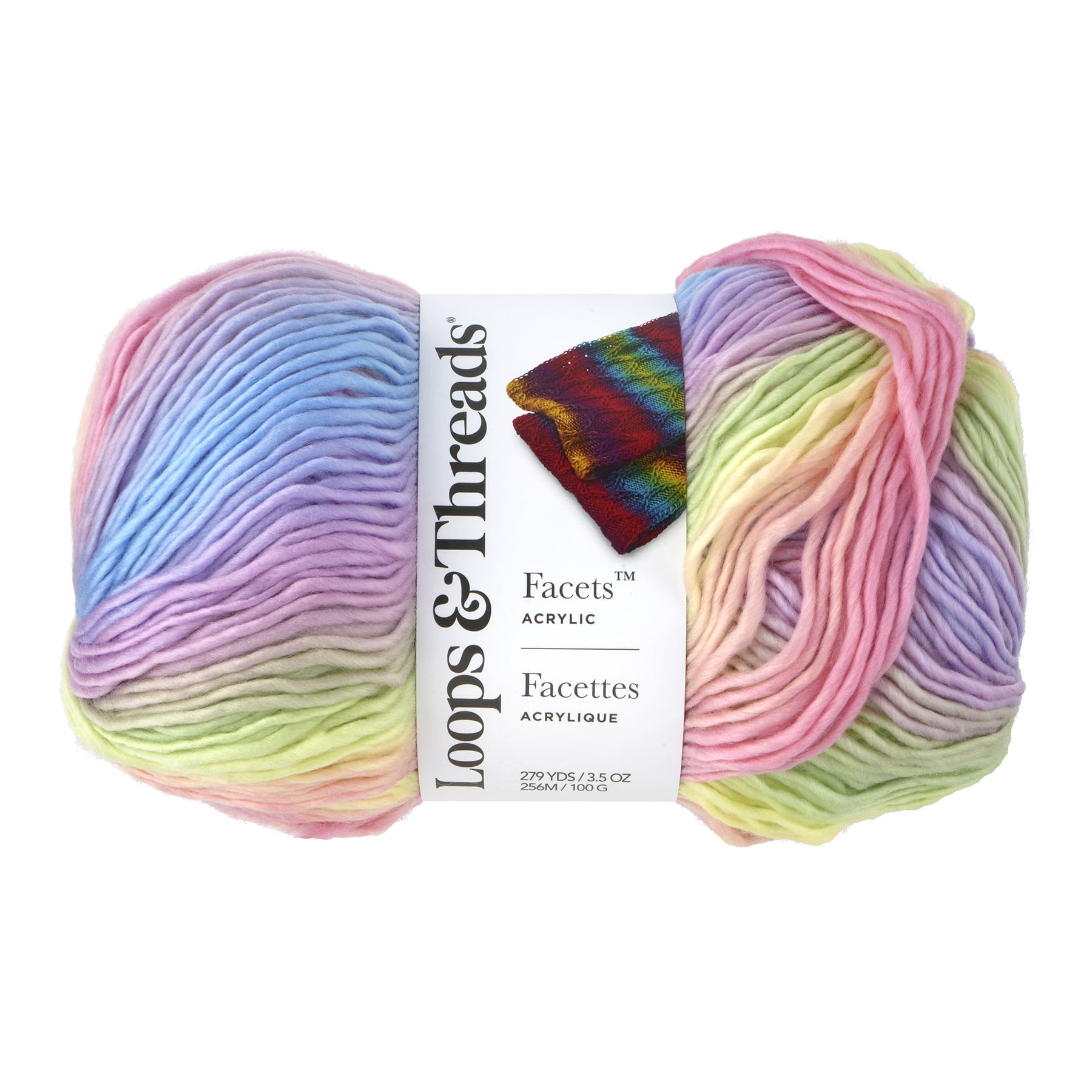 Facets Yarn by Loops & Threads - Yarn for Knitting - Crochet - Weaving ...