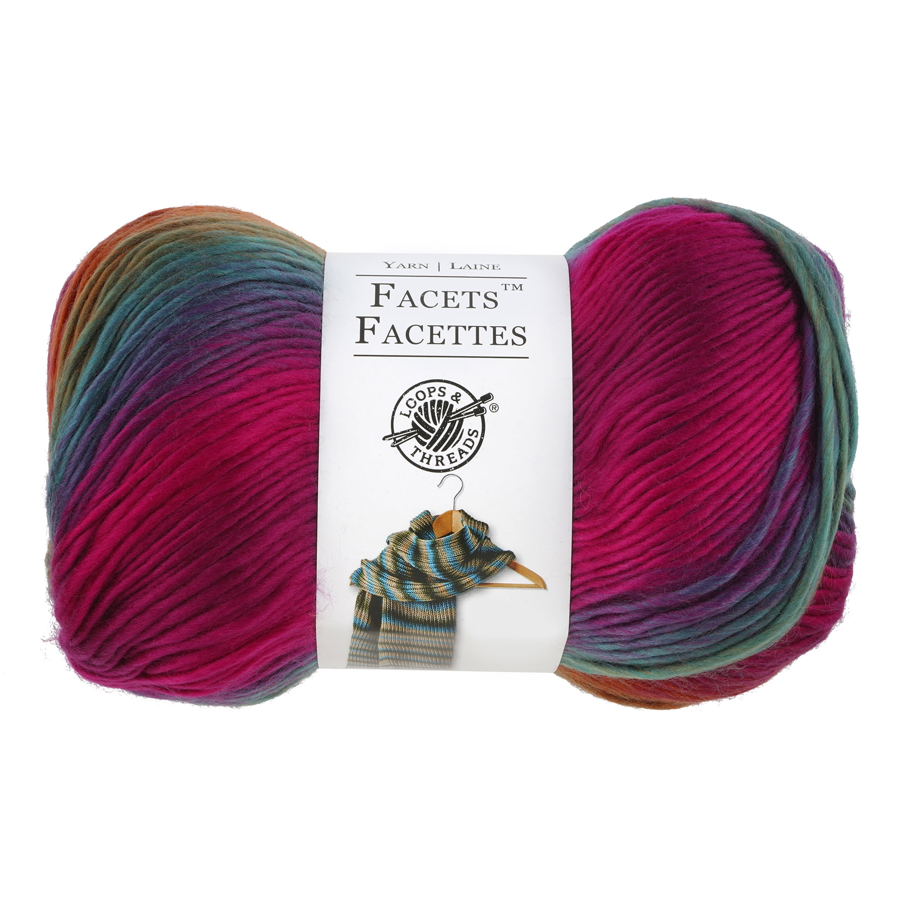 Facets Yarn by Loops & Threads - Yarn for Knitting - Crochet - Weaving ...