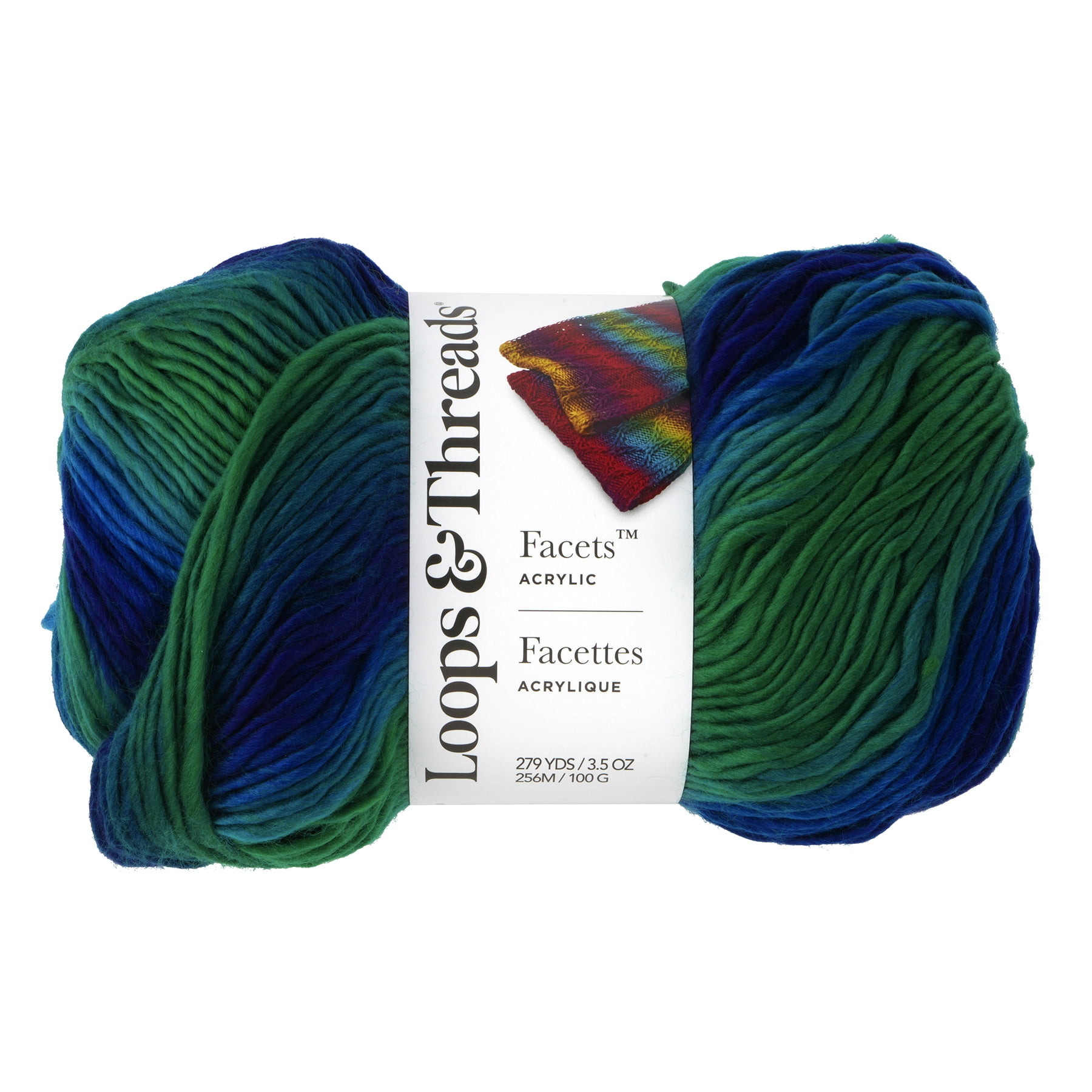 Facets Yarn by Loops & Threads - Yarn for Knitting - Crochet - Weaving ...