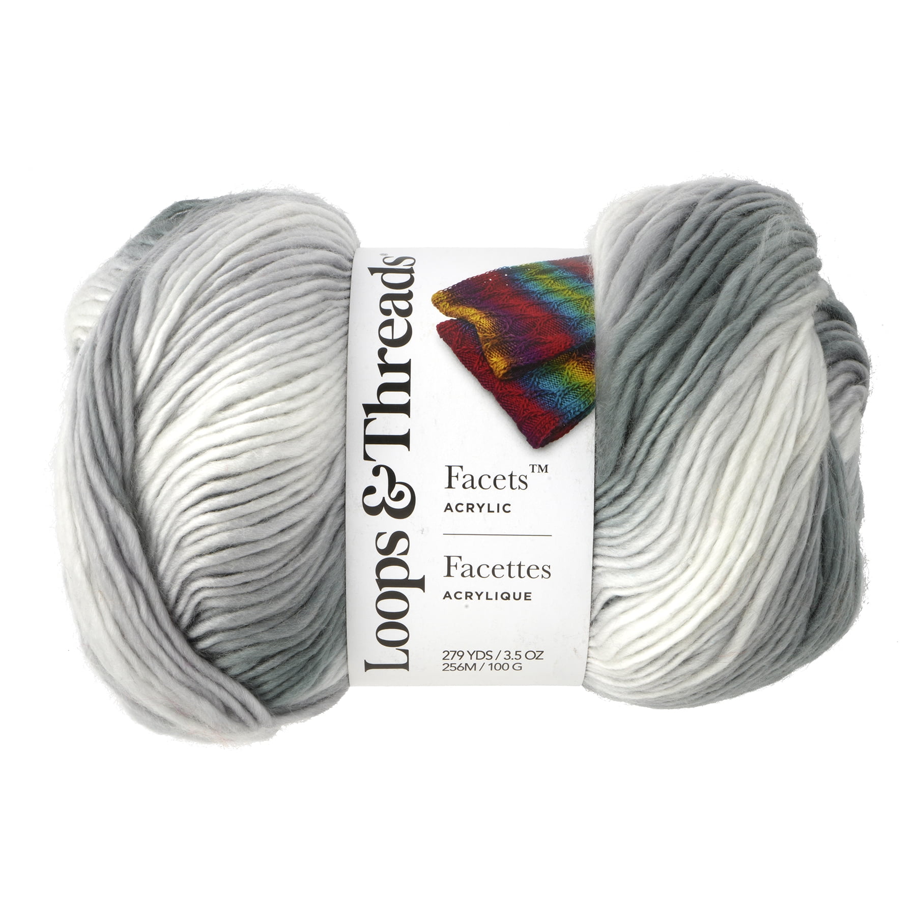 Facets Yarn by Loops & Threads - Yarn for Knitting - Crochet - Weaving ...