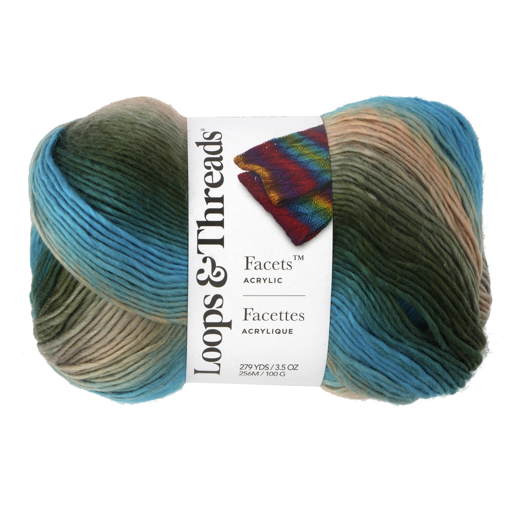 Facets Yarn by Loops & Threads - Yarn for Knitting - Crochet - Weaving ...