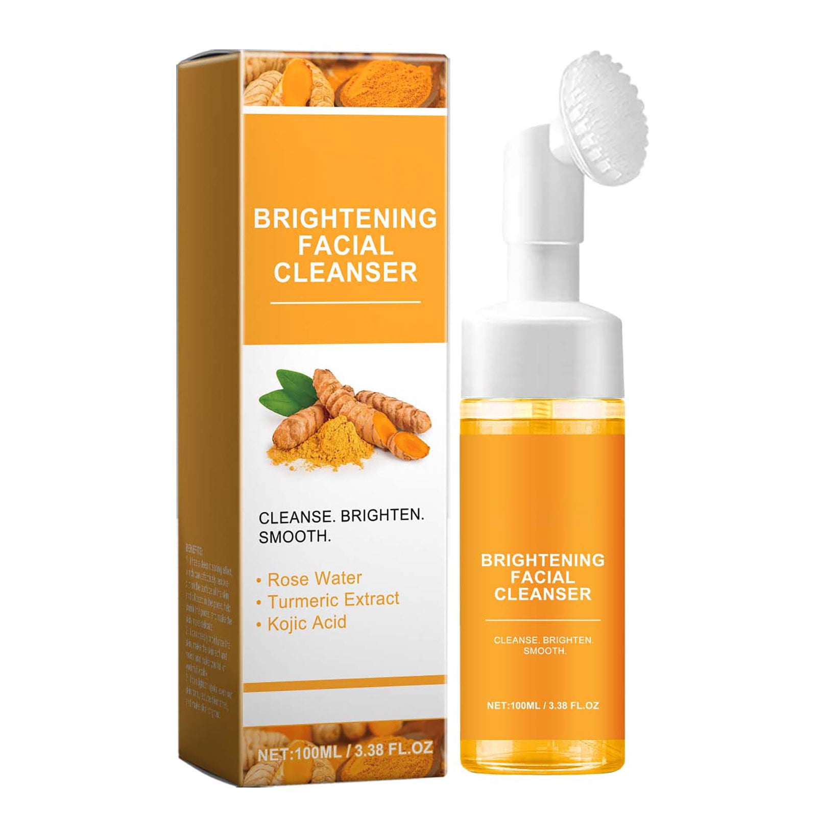 Facewash Womens Acne Brighten Foaming Cleanser Rose Water Turmeric ... Facewash Womens Acne Brighten Foaming Cleanser Rose Water Turmeric ...