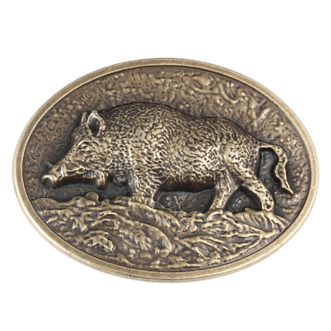 Fachoice Wild Pig Belt Buckle for Men Hog Boar Belt Buckle, Vintage Pig ...
