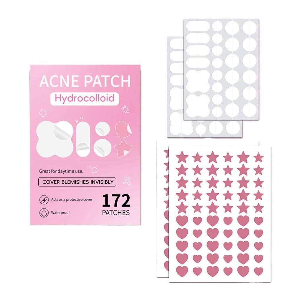 Facial Acne Patches - Blue White/Pink/Blue Gradient Design - Efficient ...