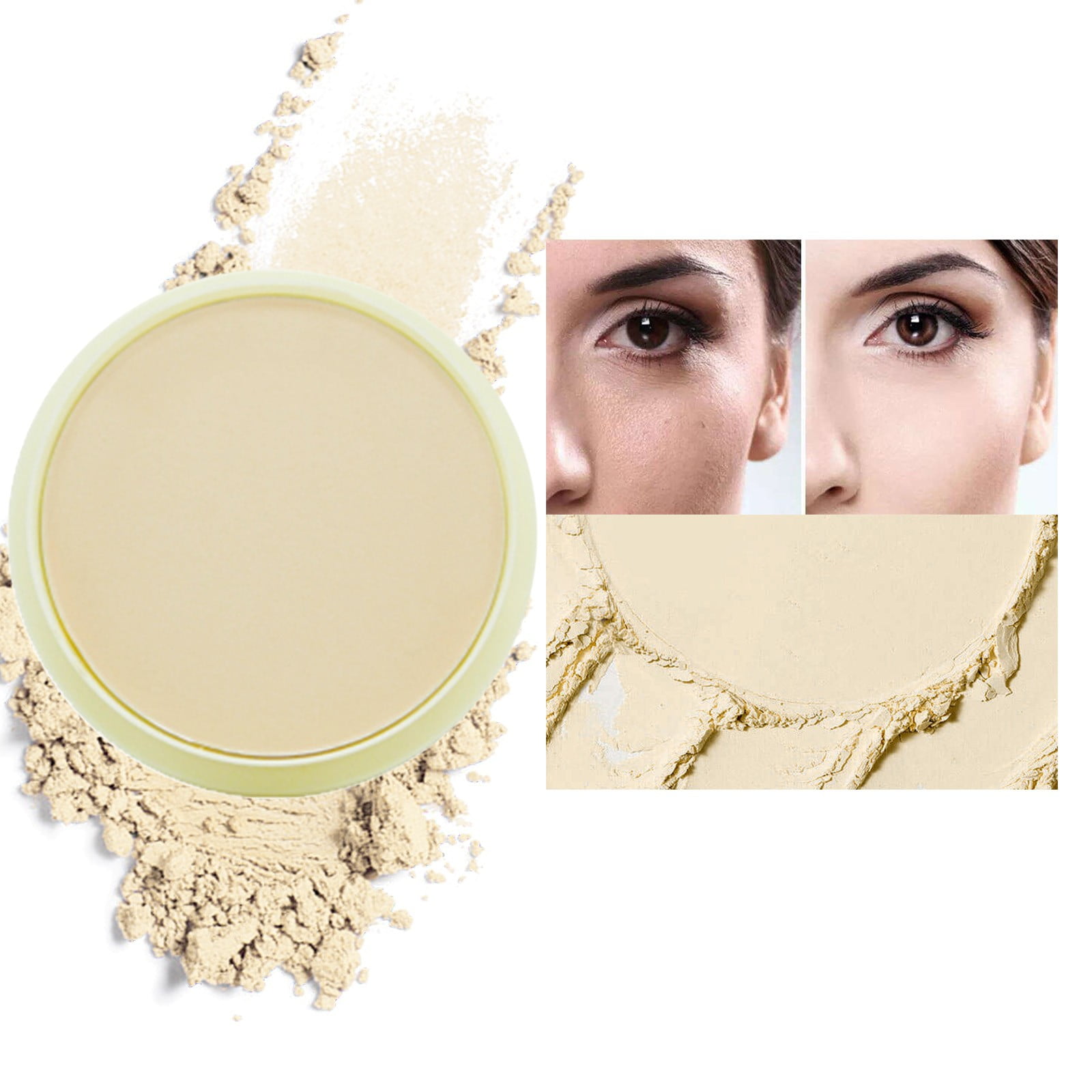 Facial for Aging Skin Soy Milk Powder Foundation Sweatproof Concealer ...