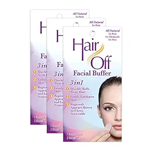 Facial Buffer - Painless & Chemical Free Facial Hair Remover & Gentle ...