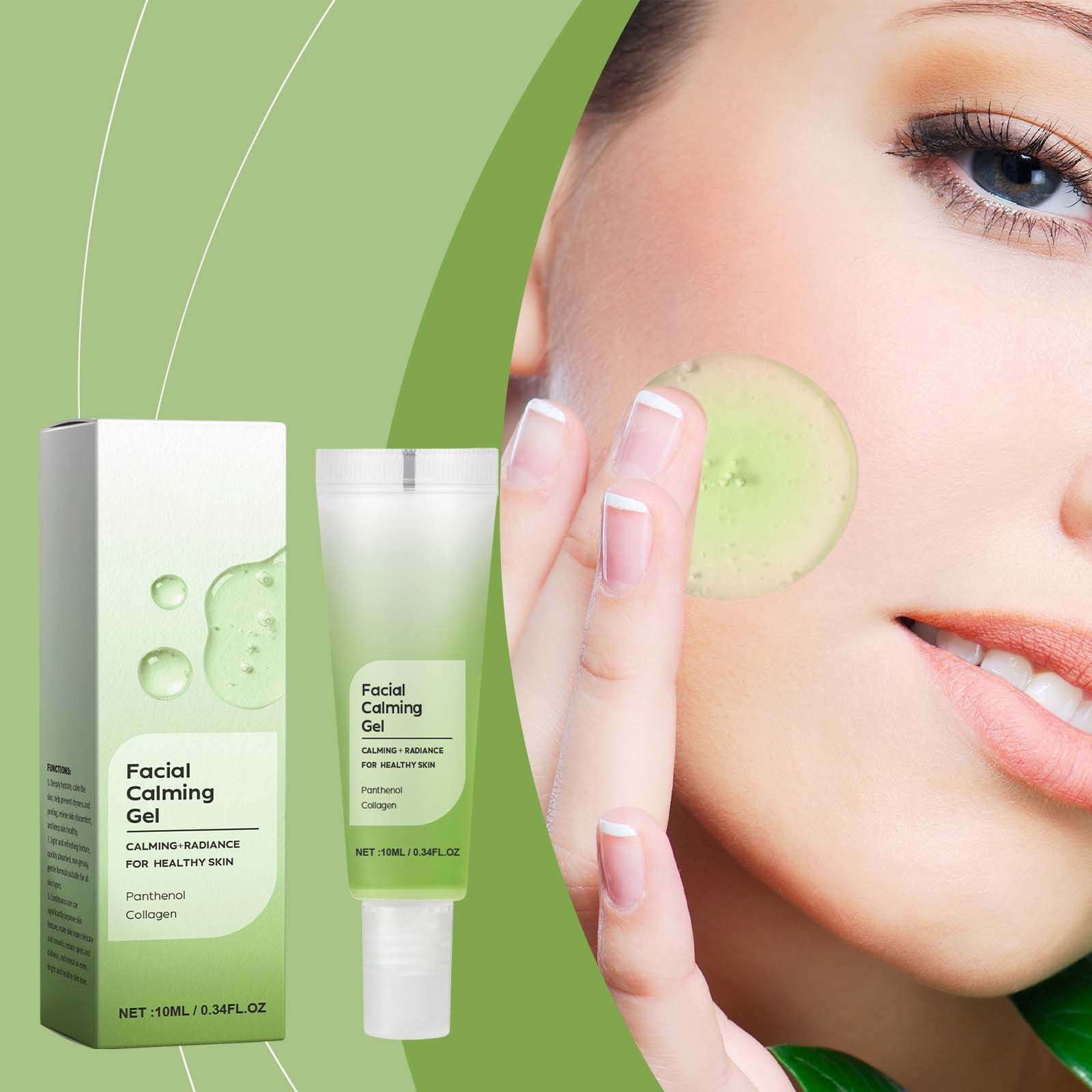 Facial Calming Gel with Brightening,Soothing,Hydrating Effects Compact ...