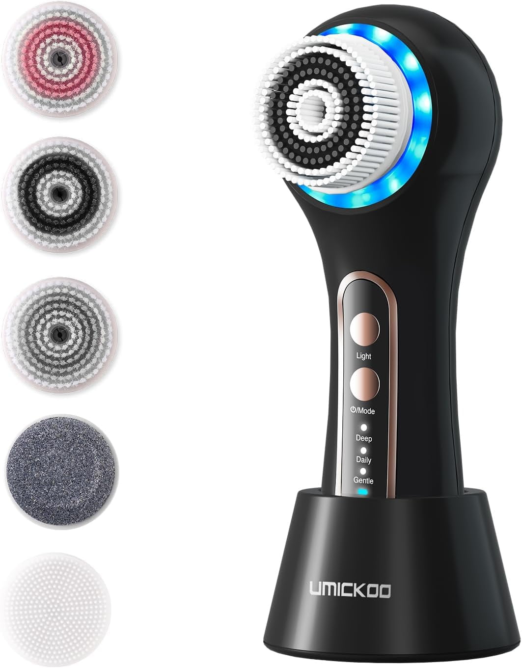 Facial Cleansing Brush Face Scrubber Electric Exfoliating Spin Cleanser ...