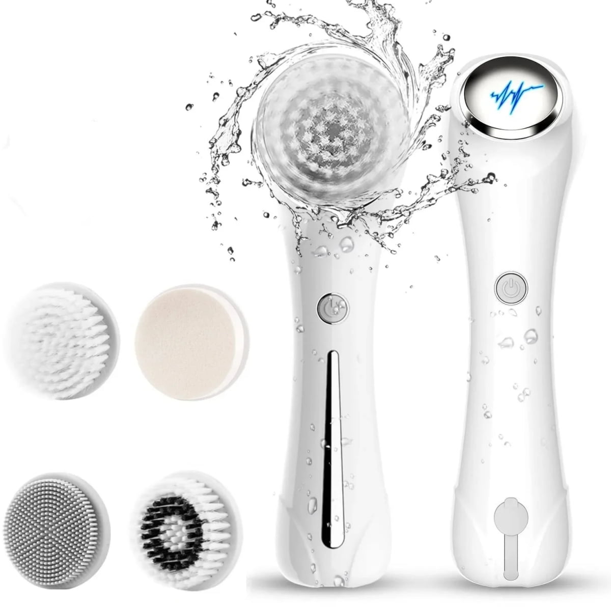Facial Cleansing Brush, RUTAWZ 3-in-1 Electric Waterproof ...