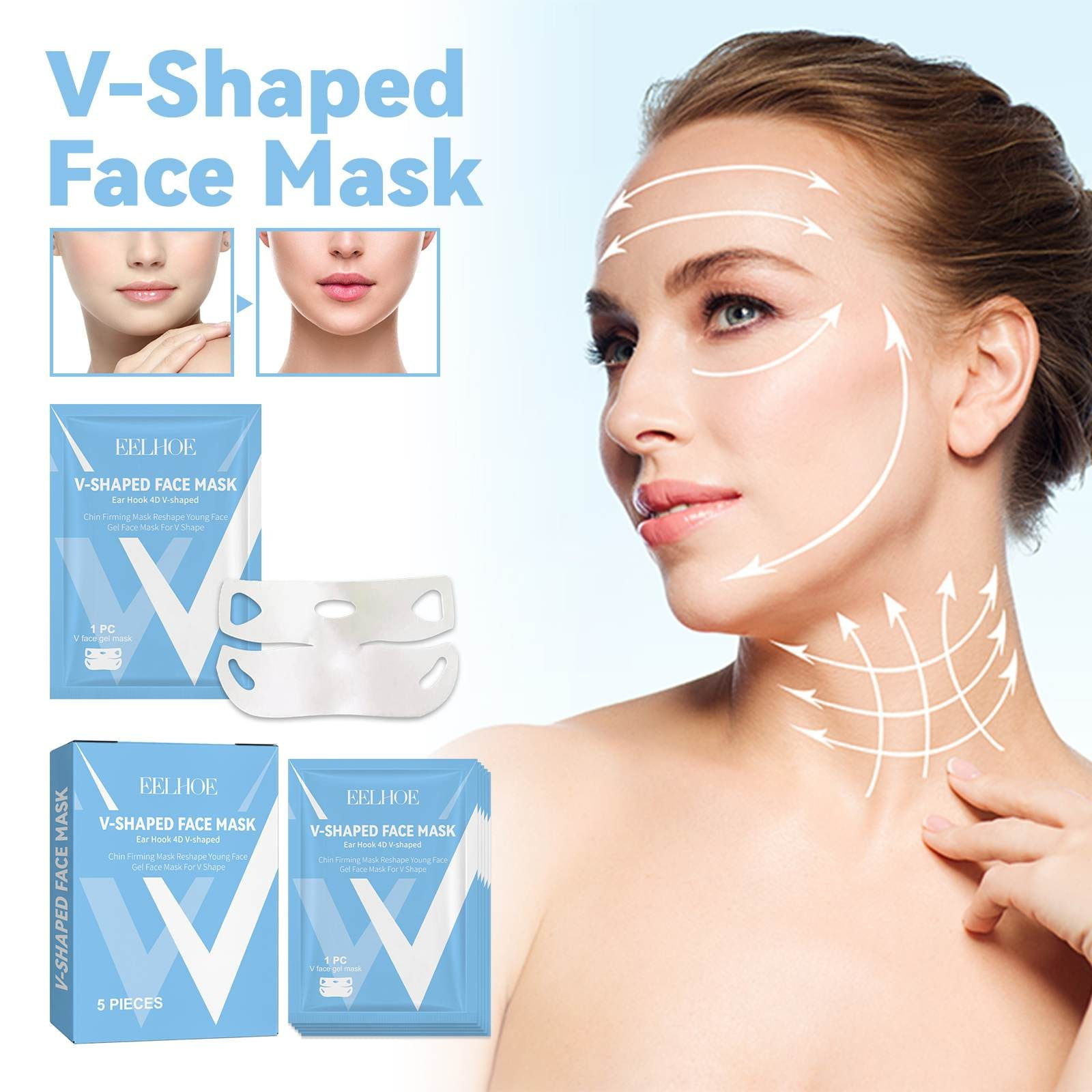 Facial Contour Enhancer, Double Chin Reduction, V-Line Mask, Chin ...